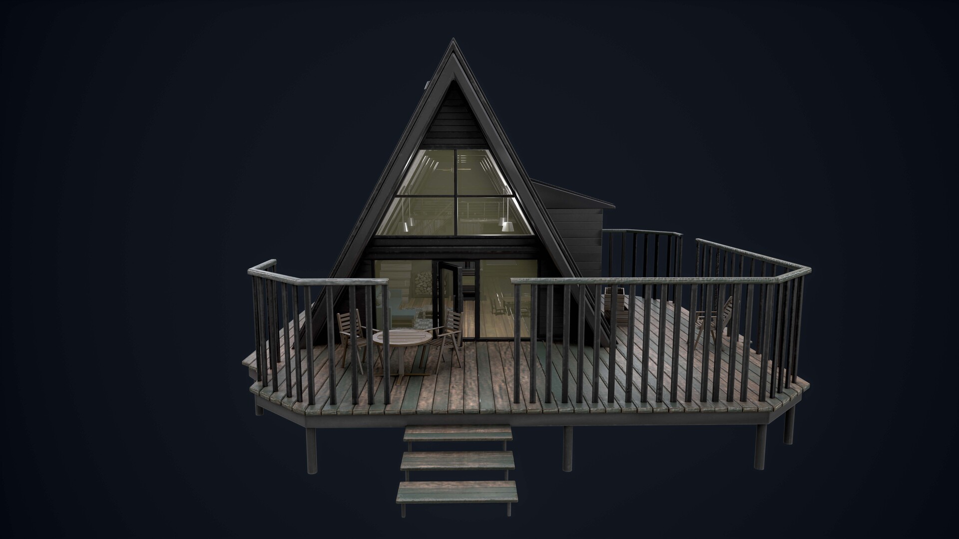 ArtStation - A- Frame Cabin