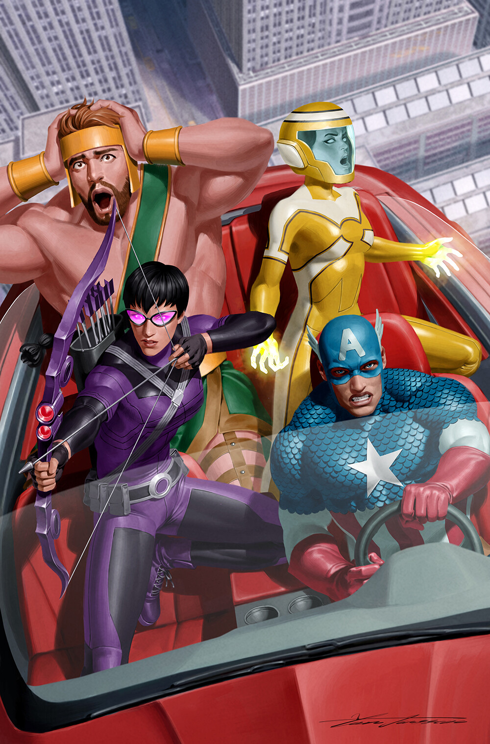 ArtStation - THE AVENGERS 15 Cover