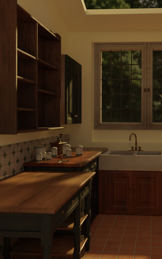 ArtStation - Old Kitchen (Work in progress)