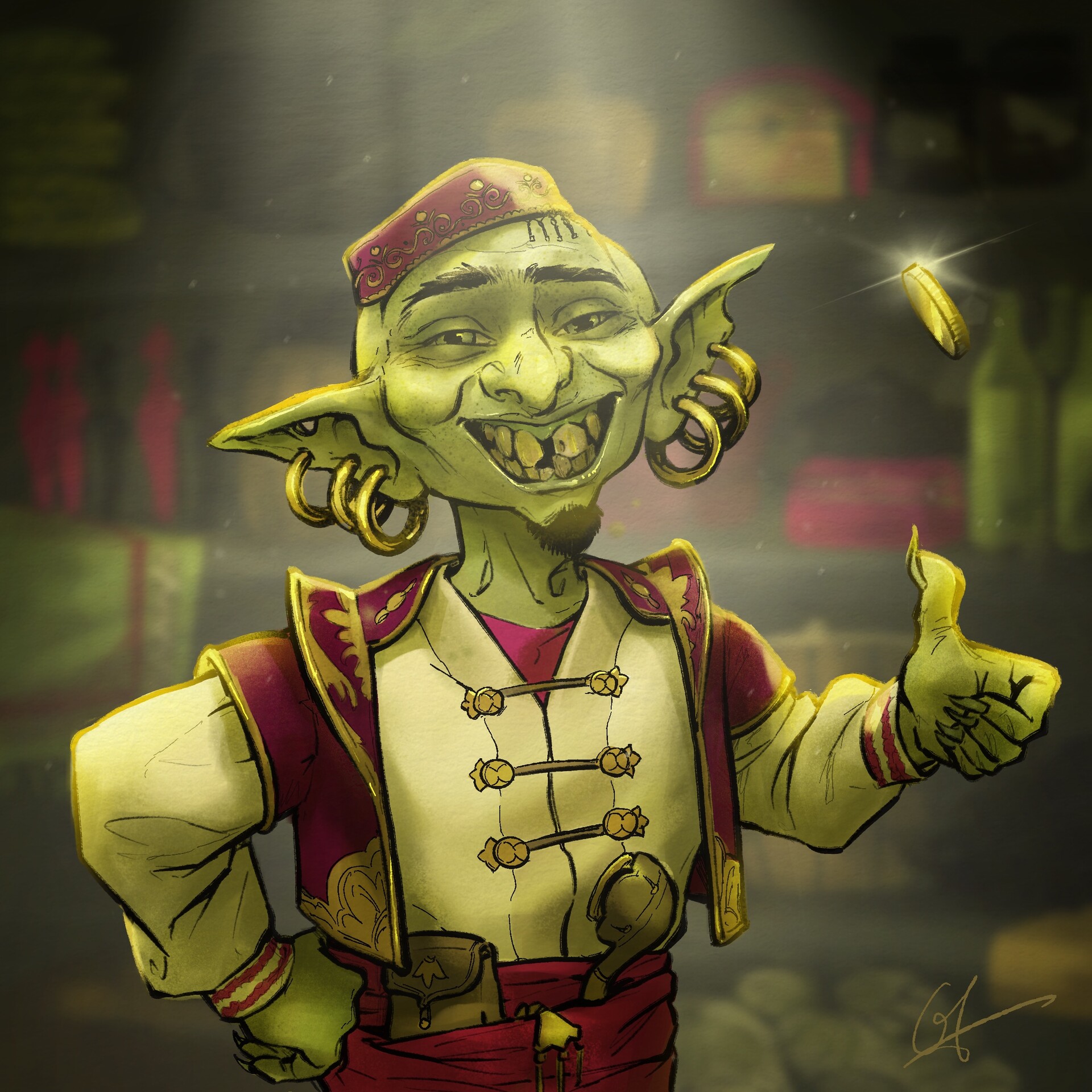 ArtStation - NPC's portraits for “The Horror at Yishusu Landing”