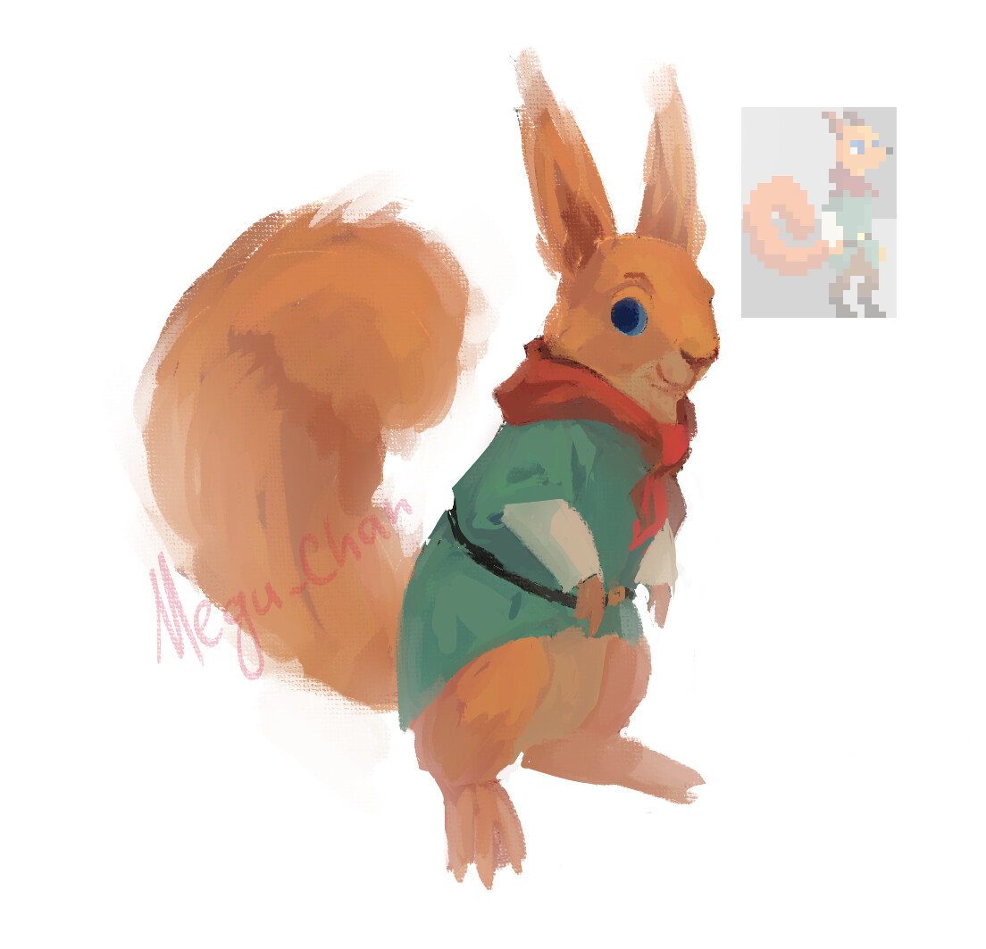 ArtStation - squirrel - traveler