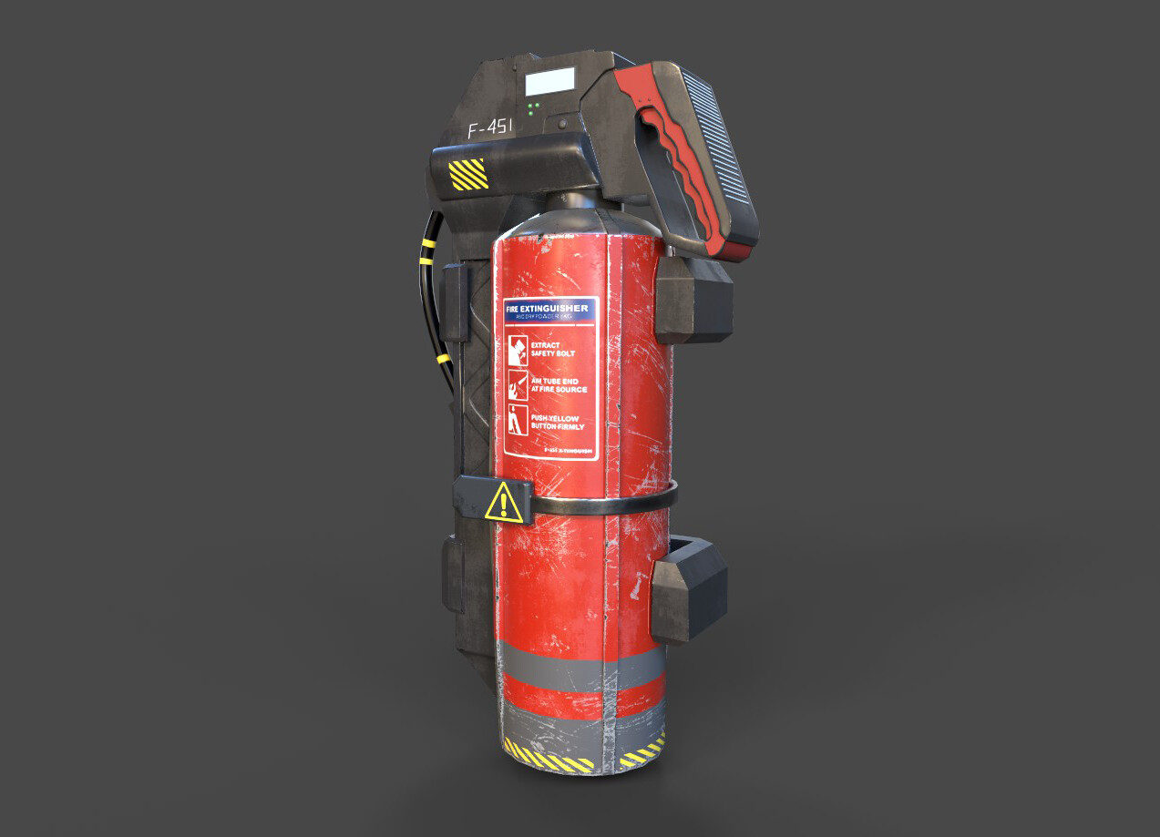 ArtStation - Sci-Fi Fire Extinguisher
