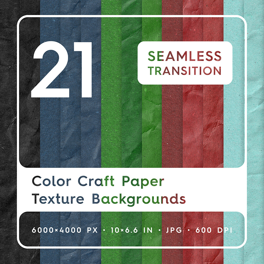 Alexander Nedviga - 21 Color Craft Paper Texture Backgrounds