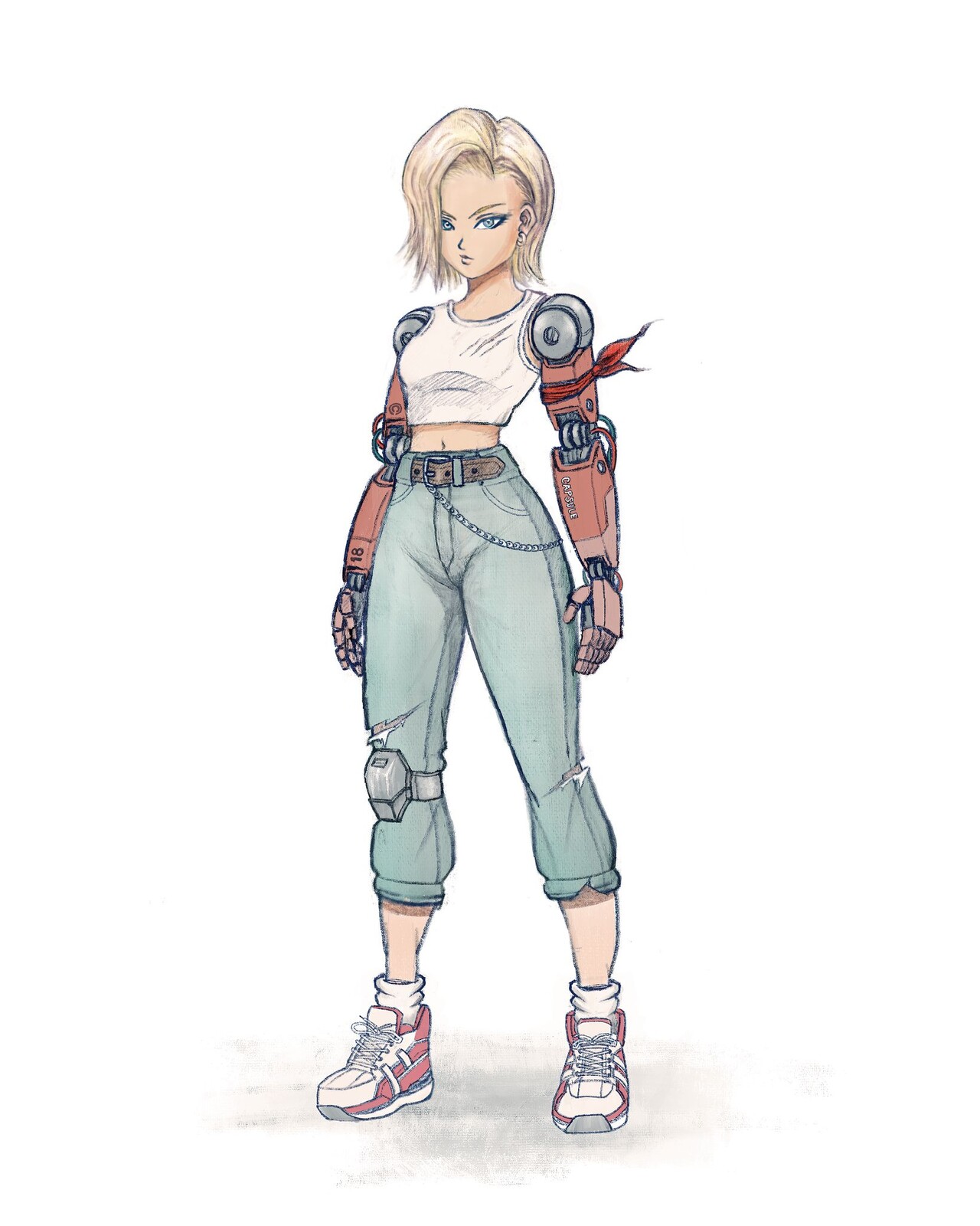 Trung Duy Nguyen - Dragon Ball Android 18 Fan Art