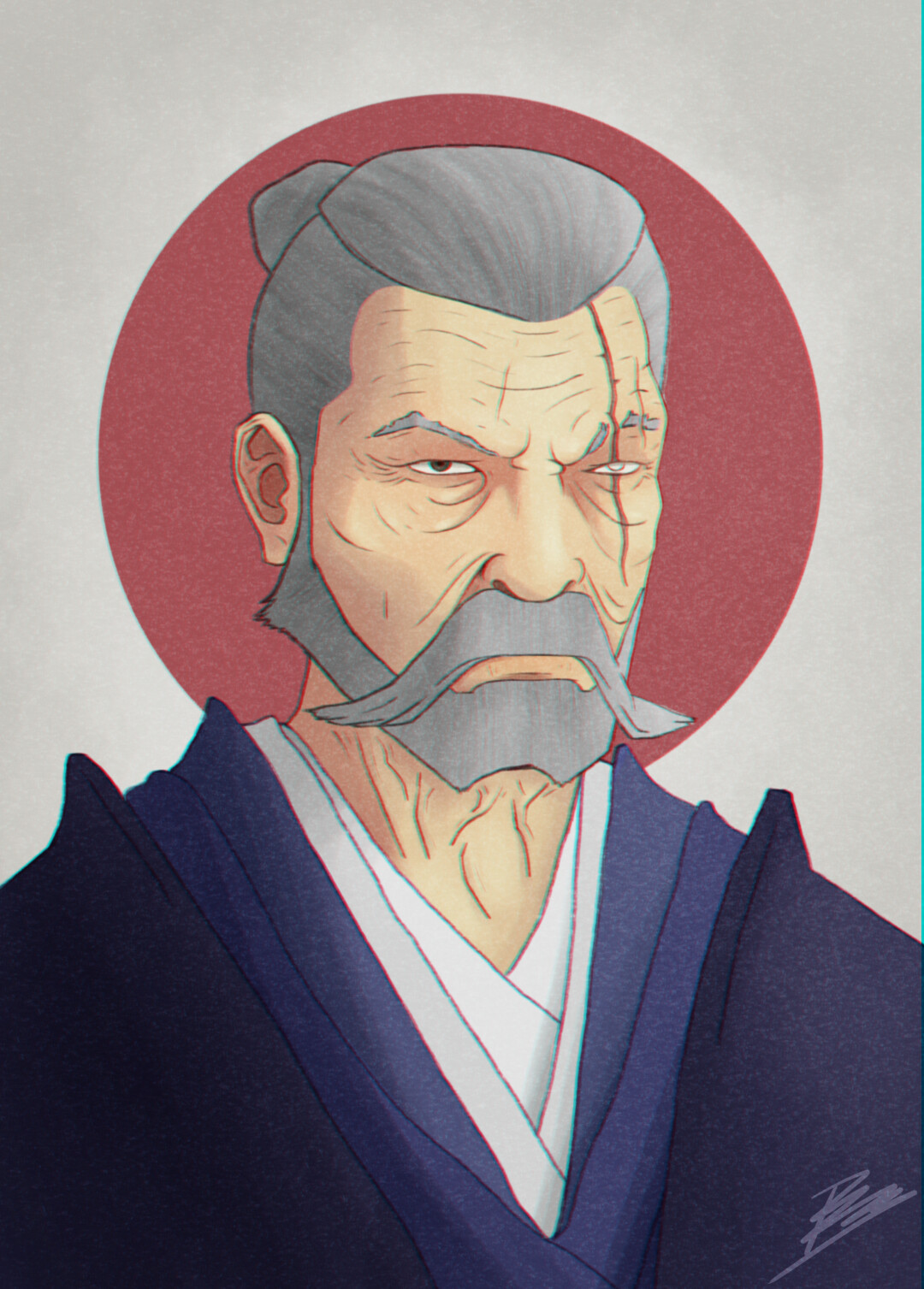 ArtStation - Old Sensei Digital Artwork