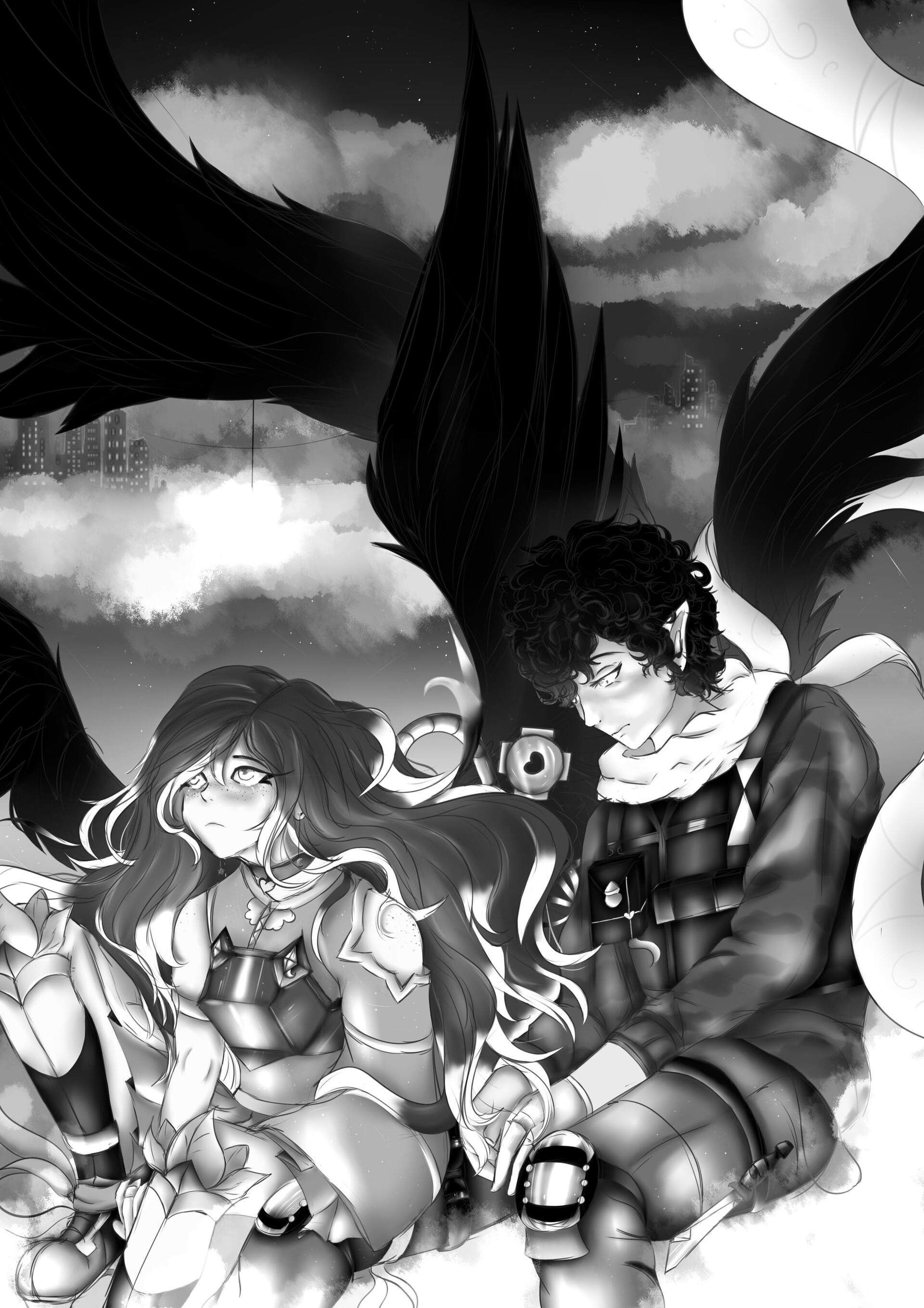 ArtStation - Wingless flight ~ the start of a story ~ Webtoon conceptualising