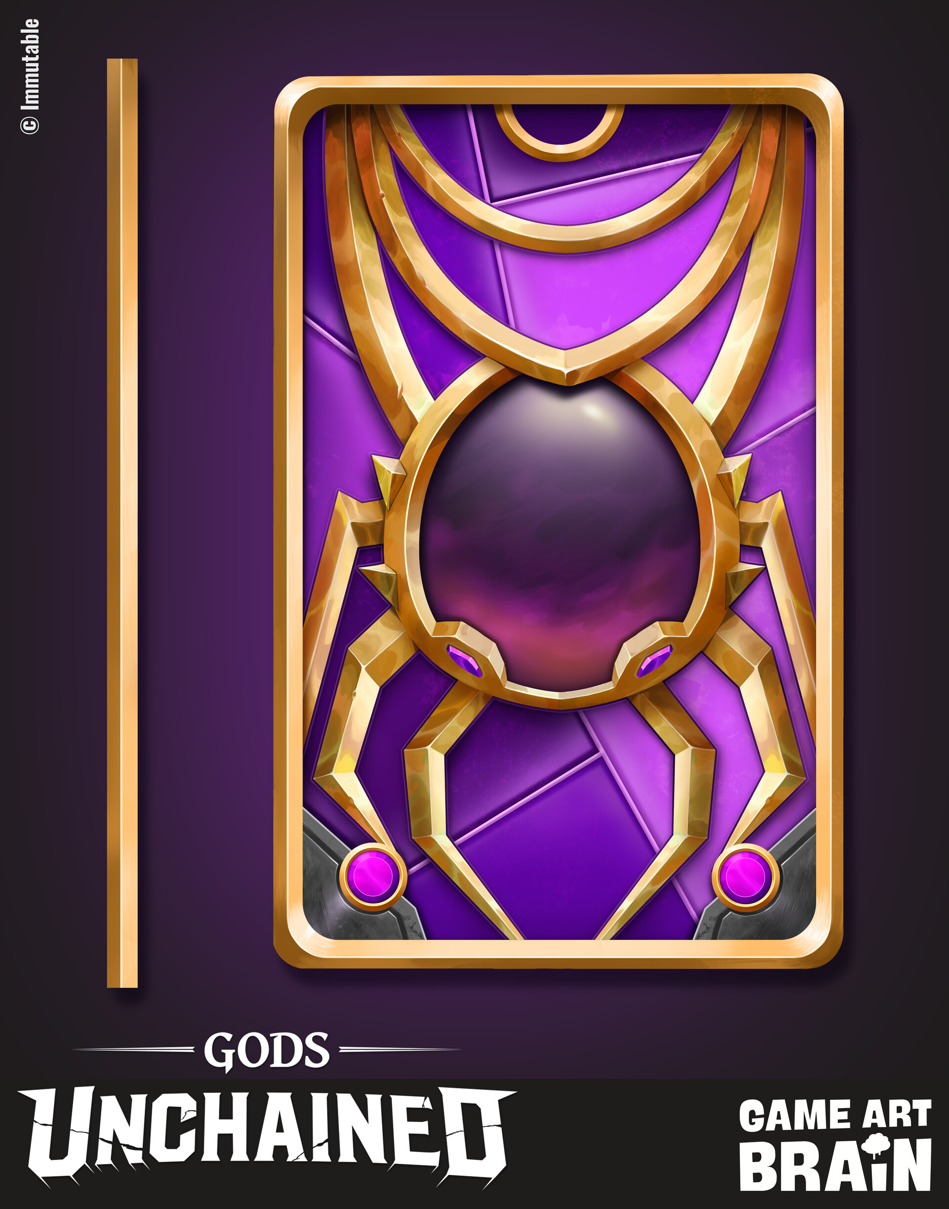 Game Art Brain - Creation & Consulting - Gods Unchained - Card Back
