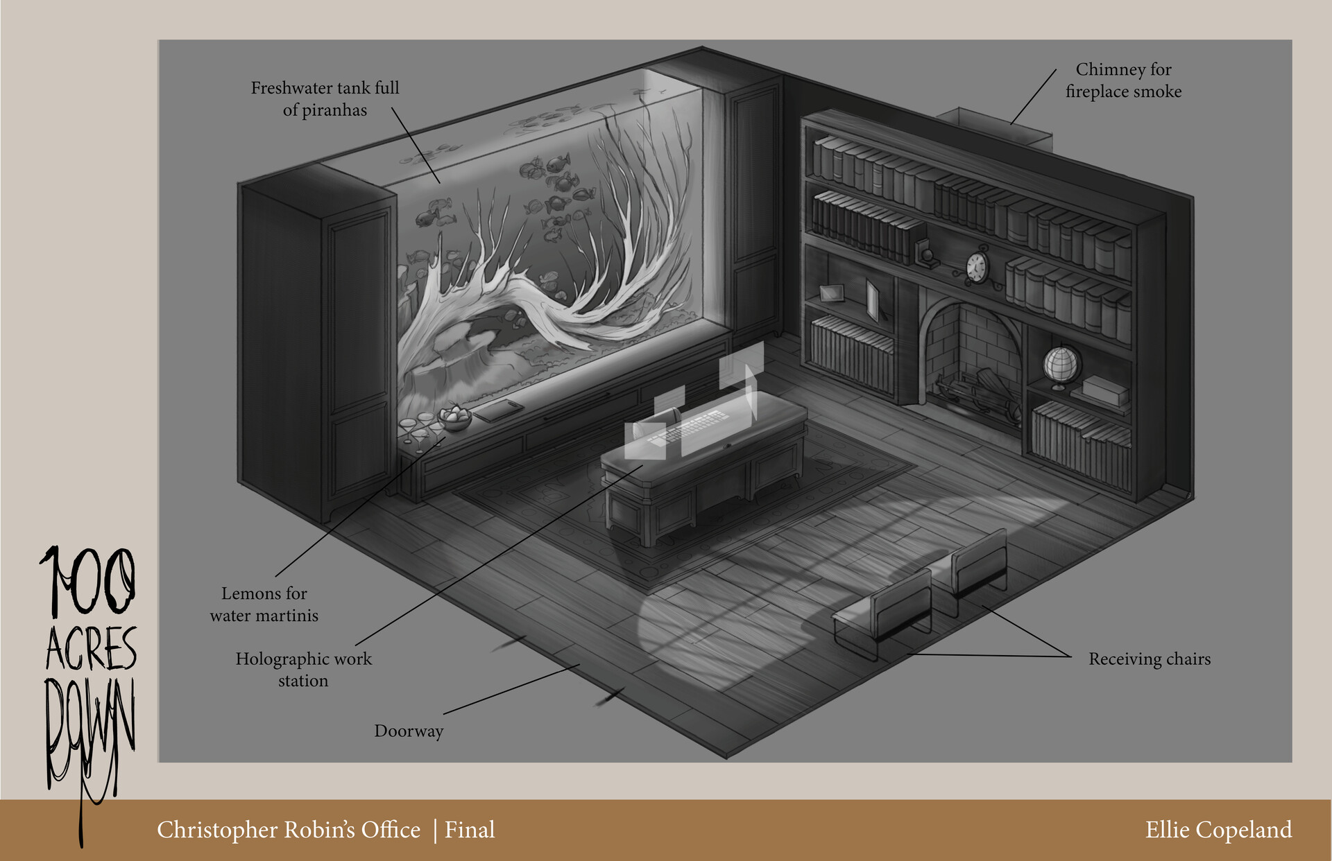 ArtStation - 100 Acres Down - Mayor Robin's Office
