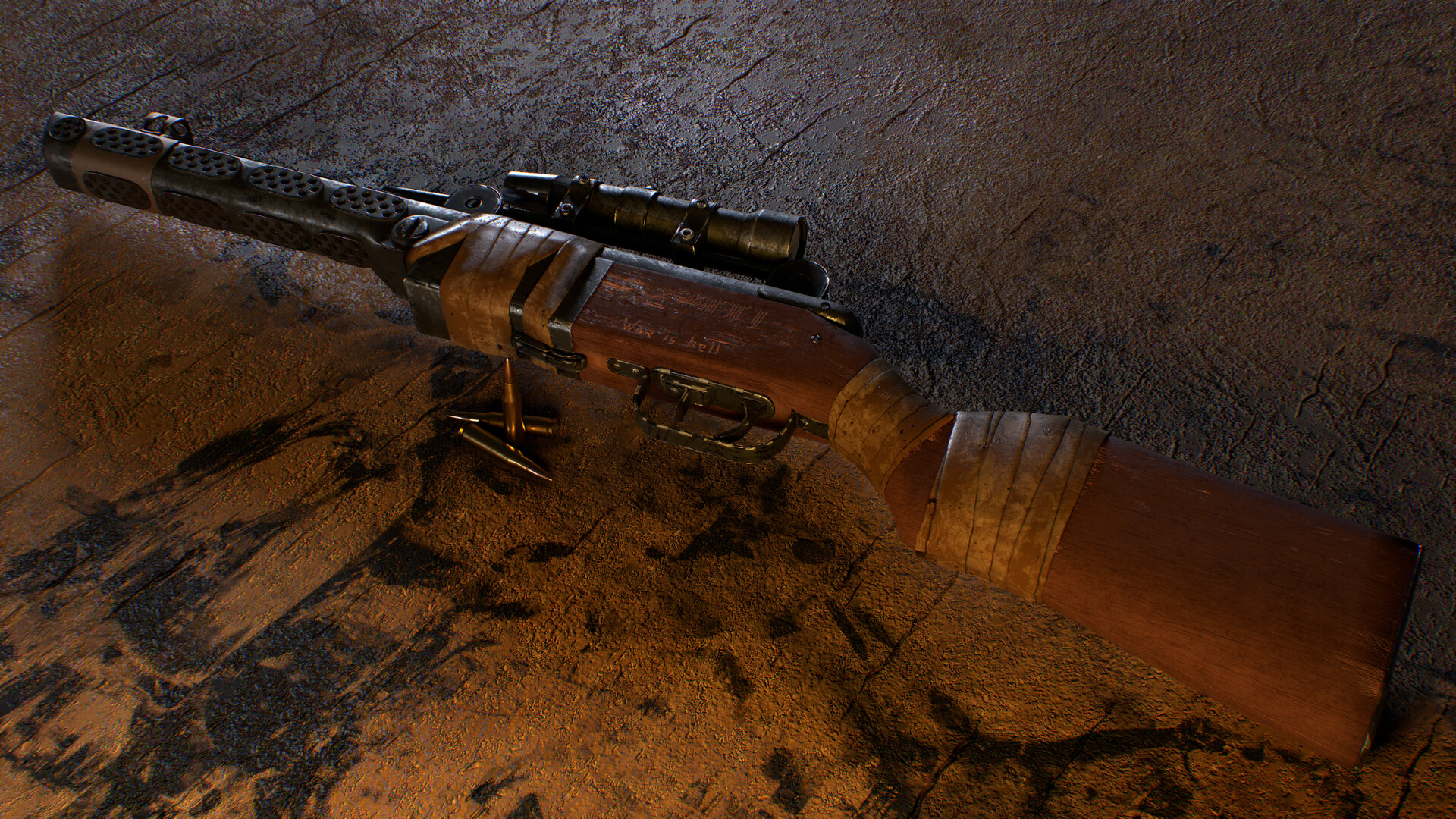 ArtStation - Modified PPSh Submachine Gun
