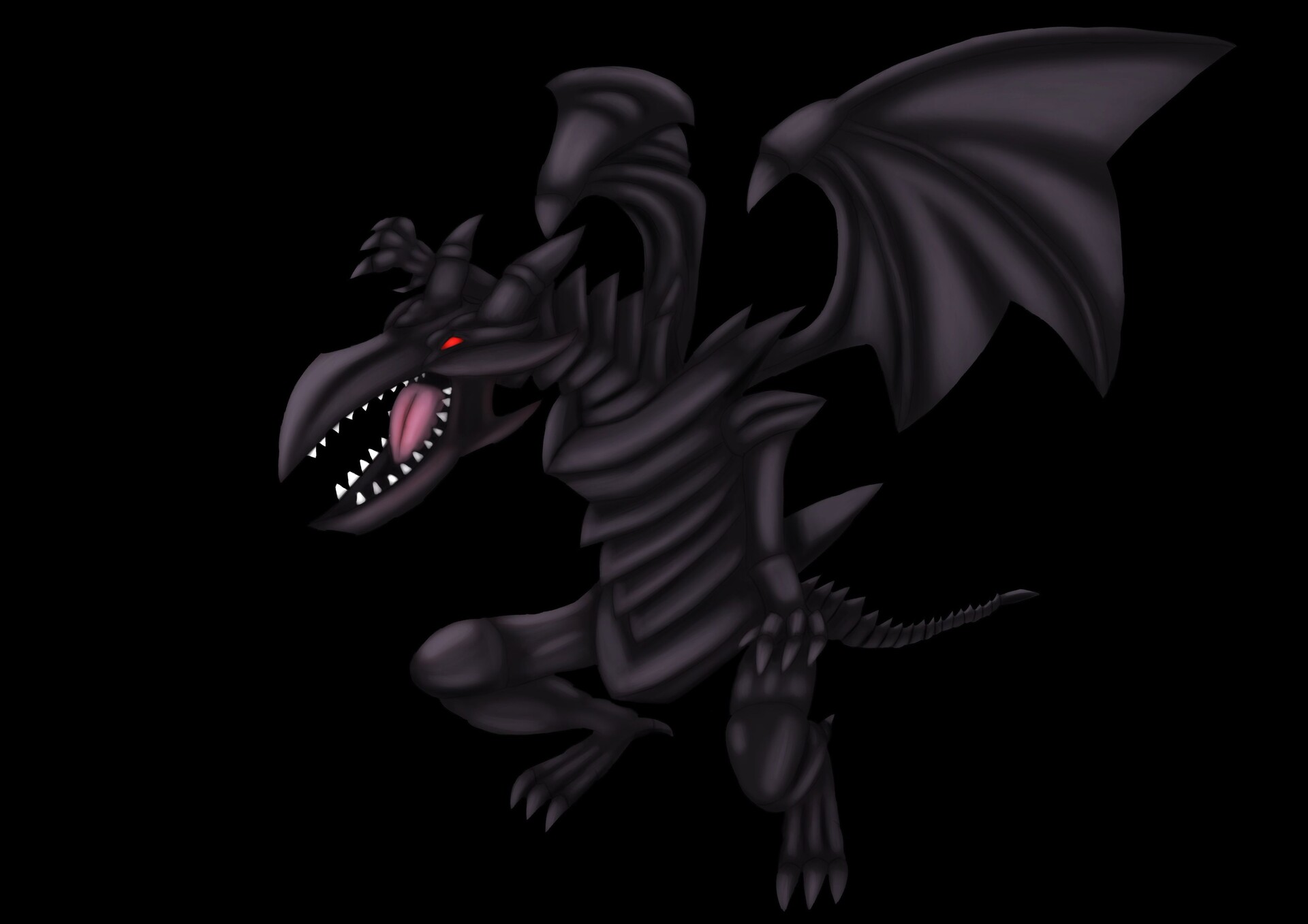 ArtStation - red eye dragon fanart yugioh