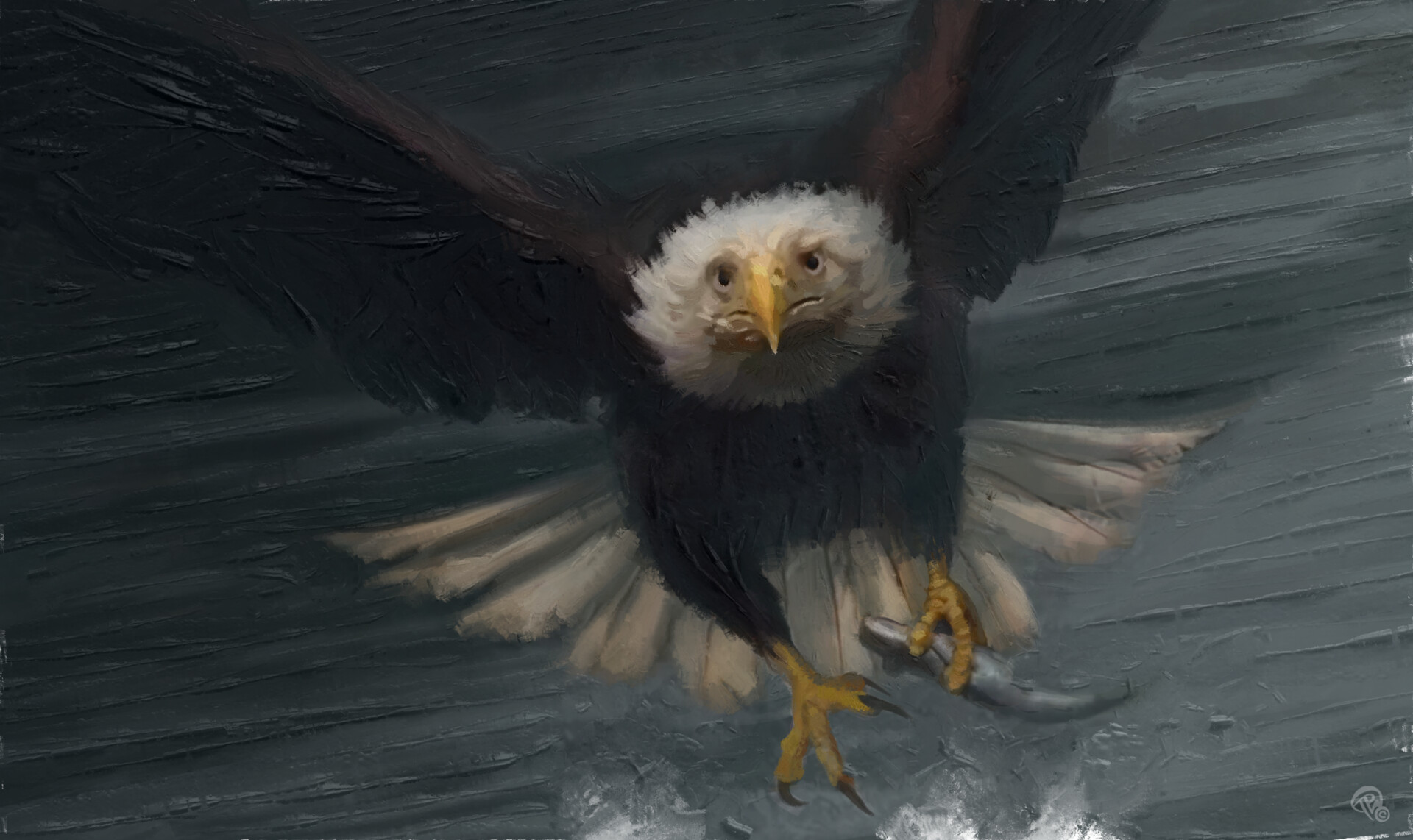 ArtStation - Eagle Makes a Catch