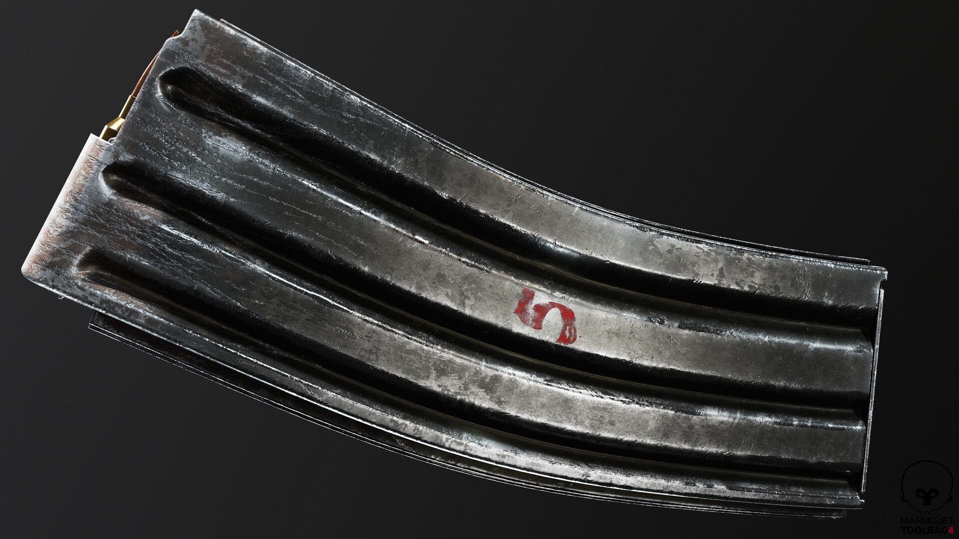 ArtStation - Rifle Mag (Damaged)