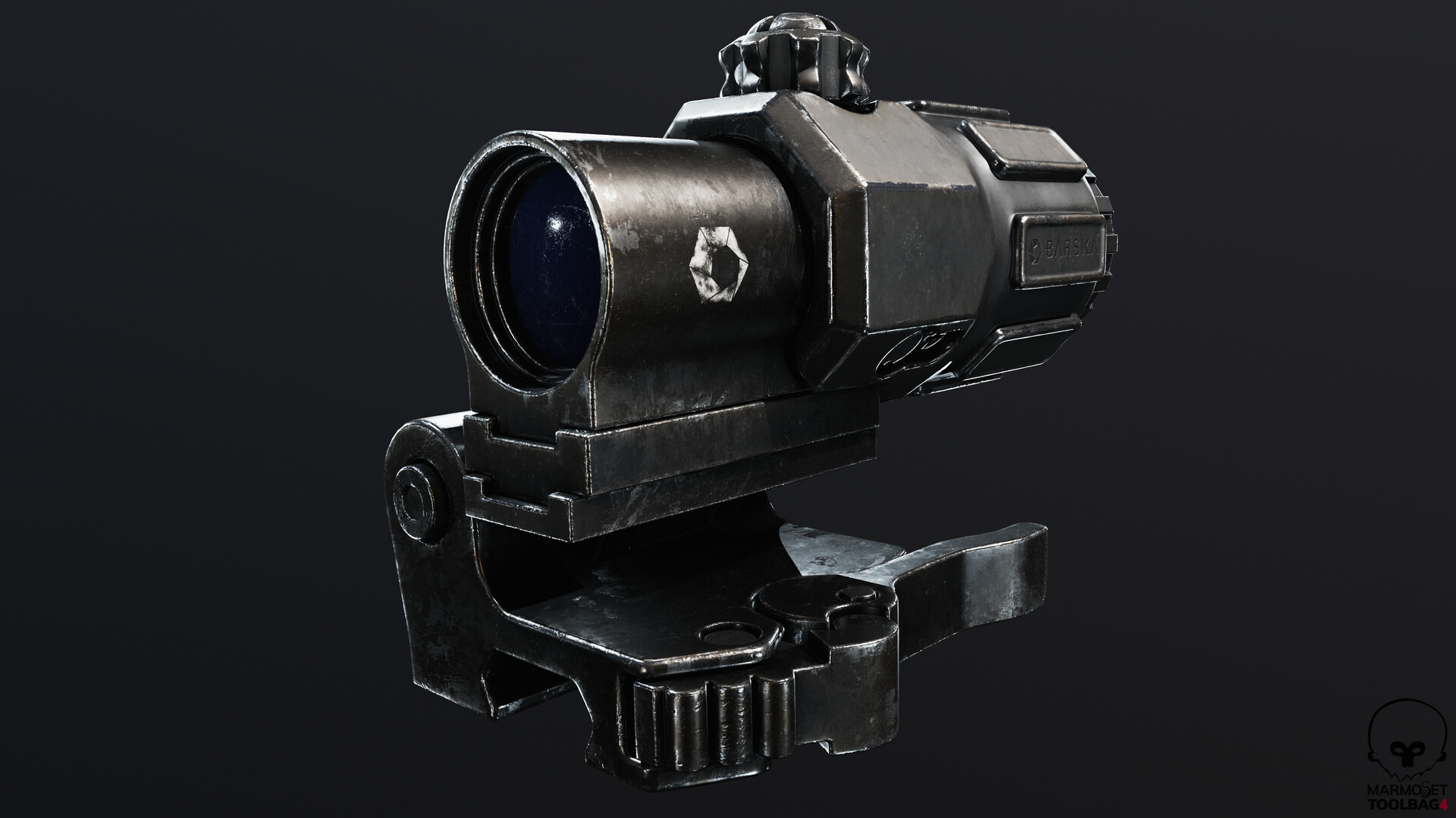 ArtStation - Rifle Scope (Damaged)