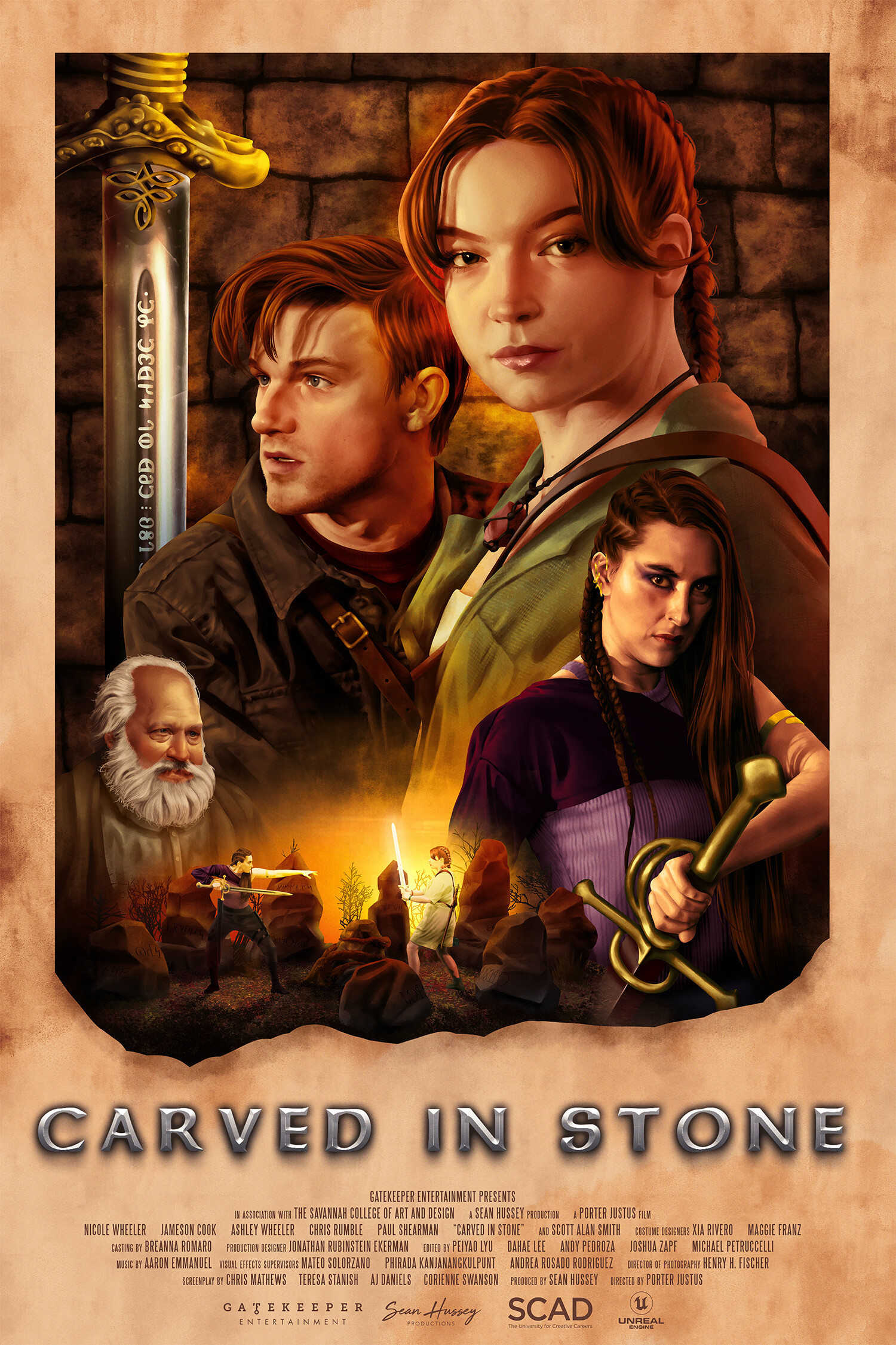 ArtStation - Carved In Stone - Movie Poster