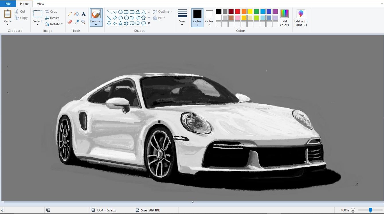 ArtStation - MS paint with mouse