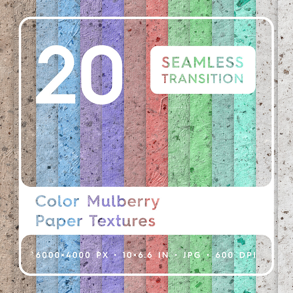 Alexander Nedviga - 20 Color Mulberry Paper Textures