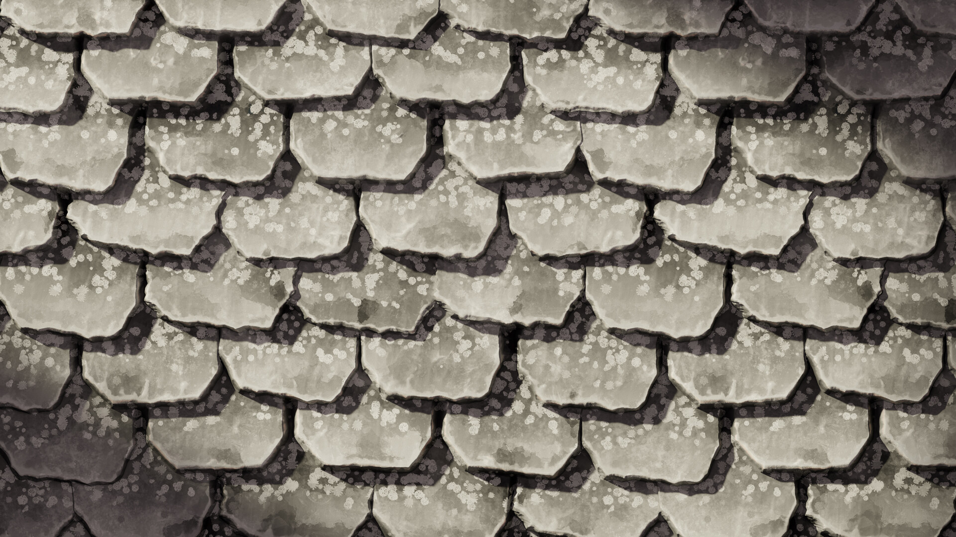 ArtStation - Stylized Stone Slab Roof