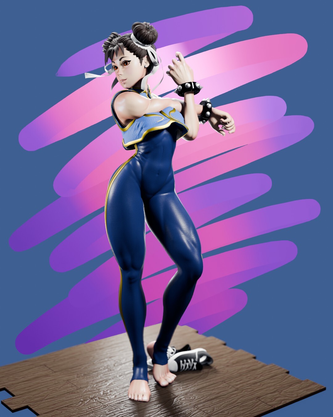 Chun Li - 3D model by d1v1d1 [afaba49] - Sketchfab