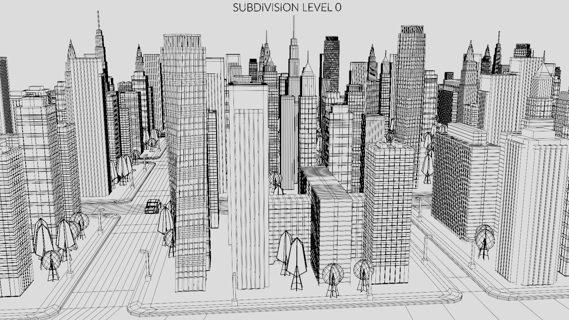 Michael Bescec - 3D Paper Skyscrapers Models for Games and Visualizations