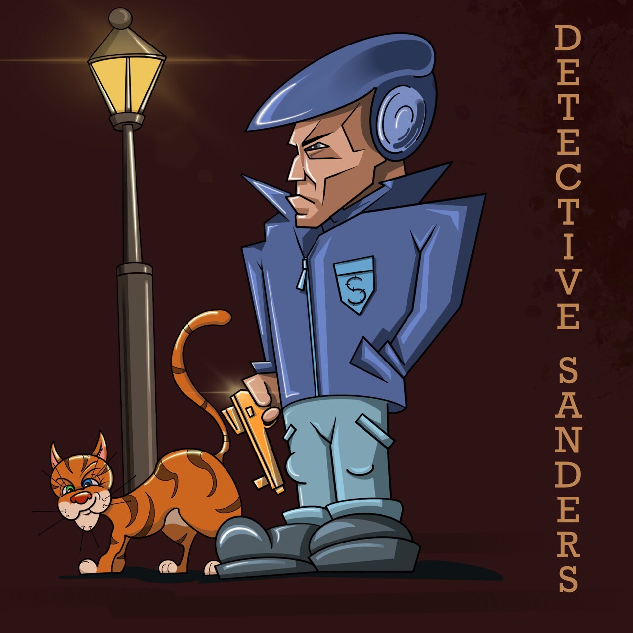 ArtStation - Detective Sanders 2d art