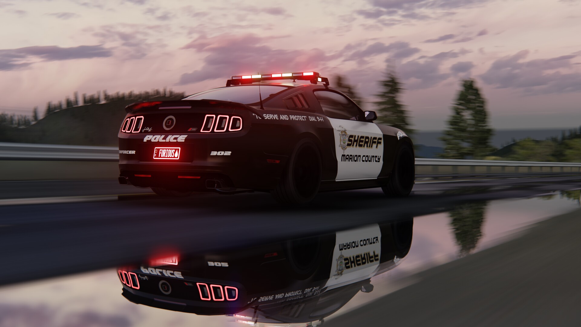 ArtStation - Ford Mustang Police