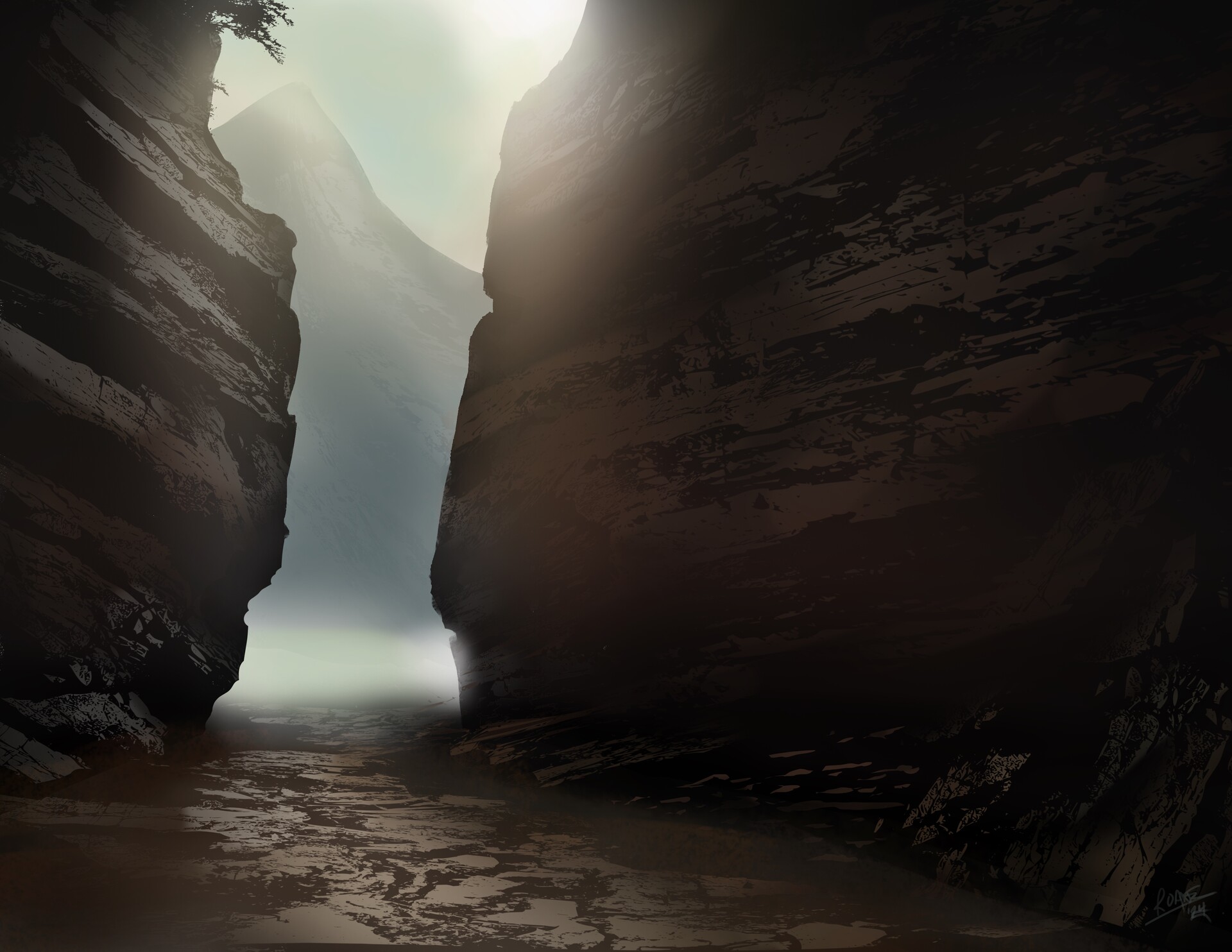 ArtStation - Hidden Mountain Pass