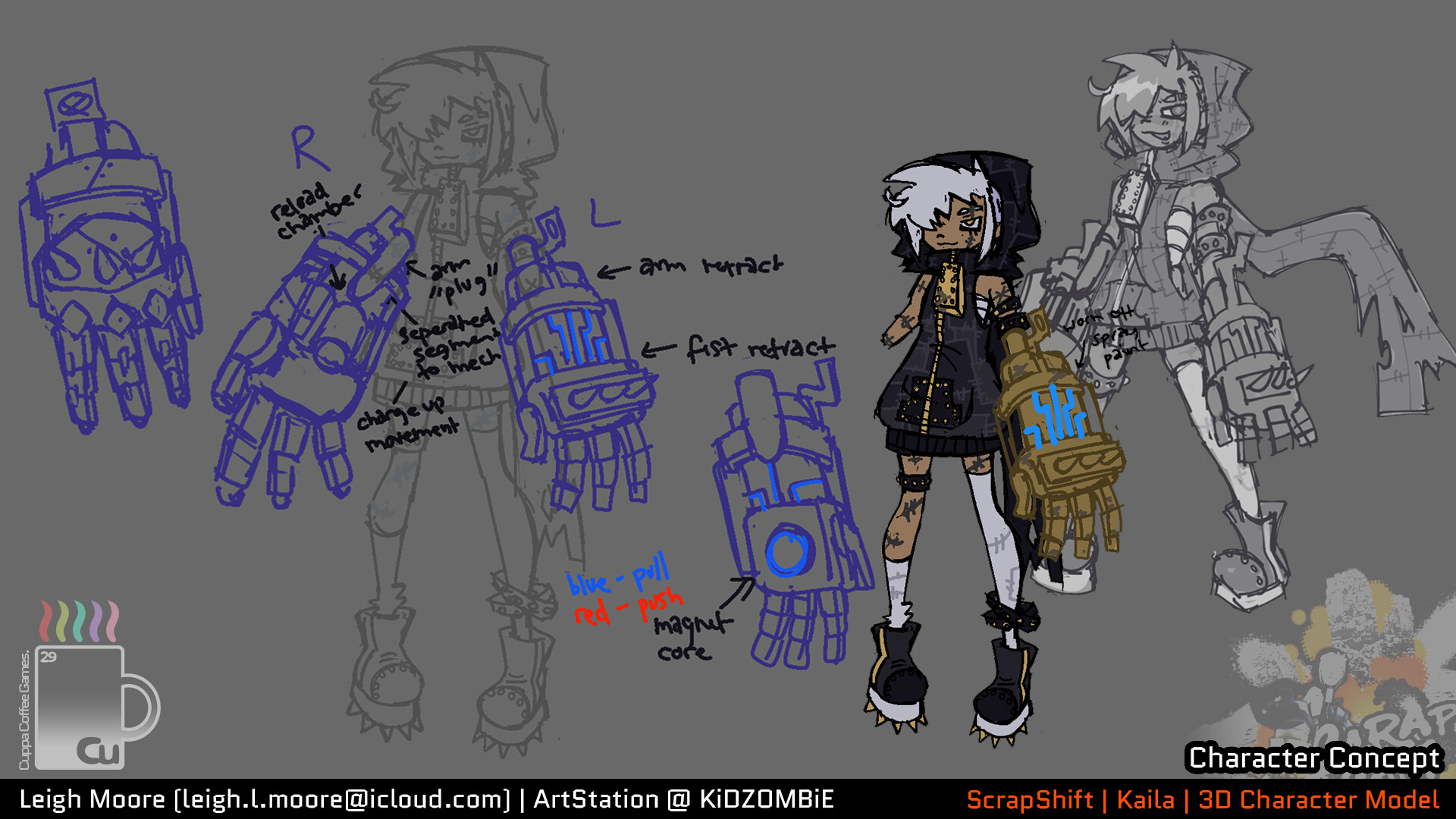 Leigh M. - ScrapShift | Kaila | 3D Character Model