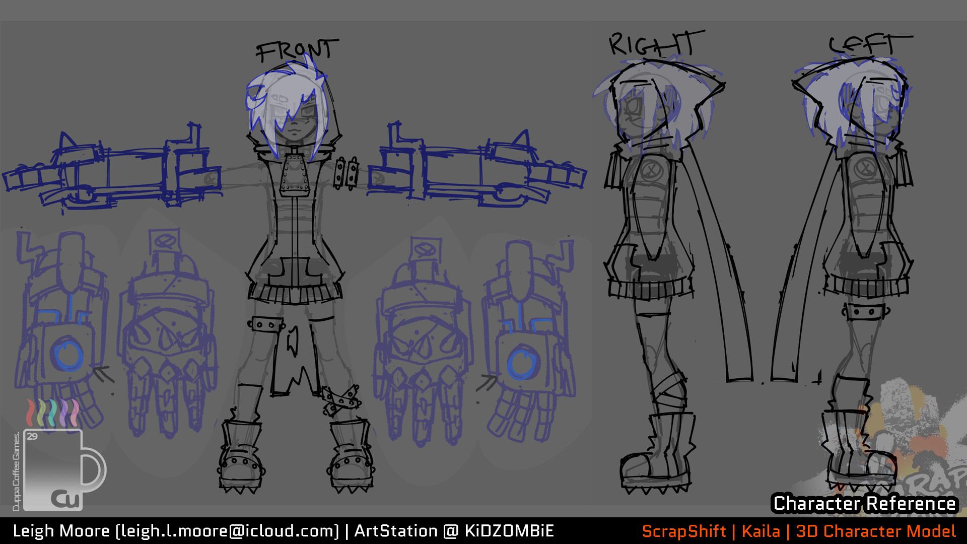 Leigh M. - ScrapShift | Kaila | 3D Character Model