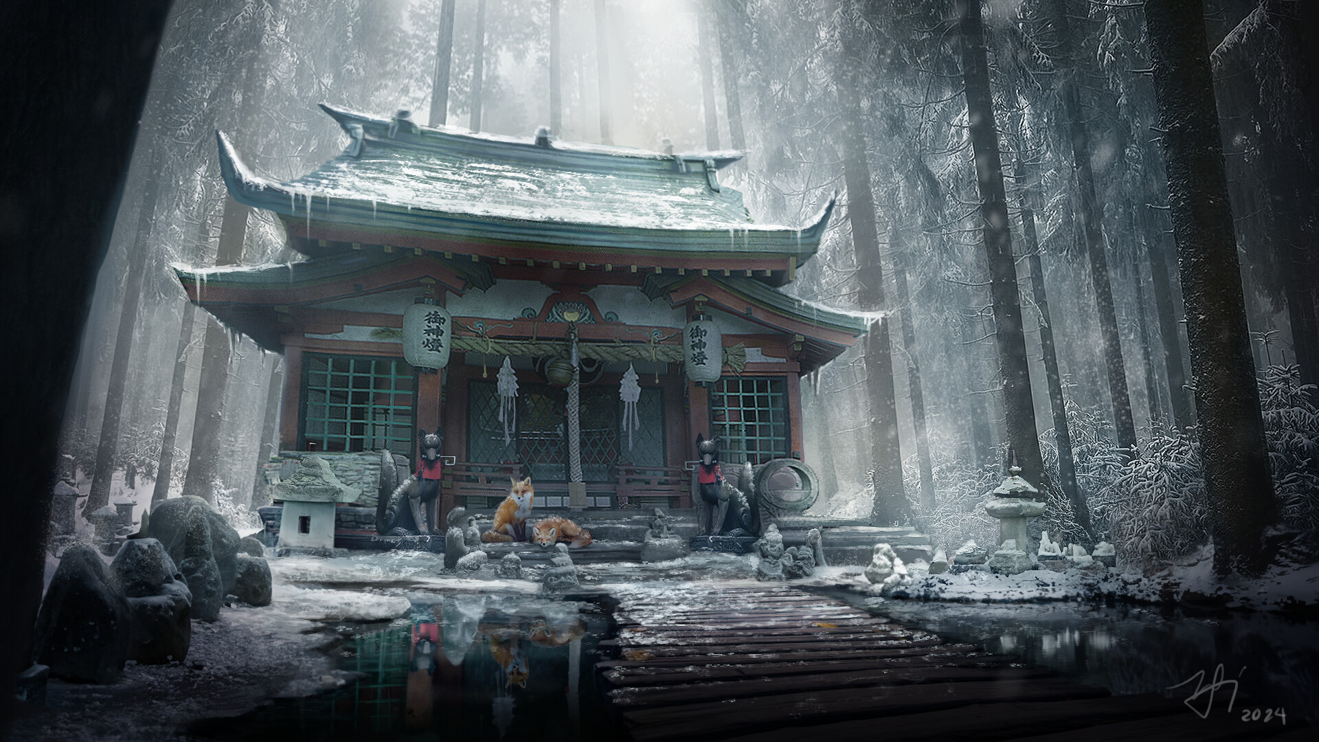 ArtStation - Snowy Temple