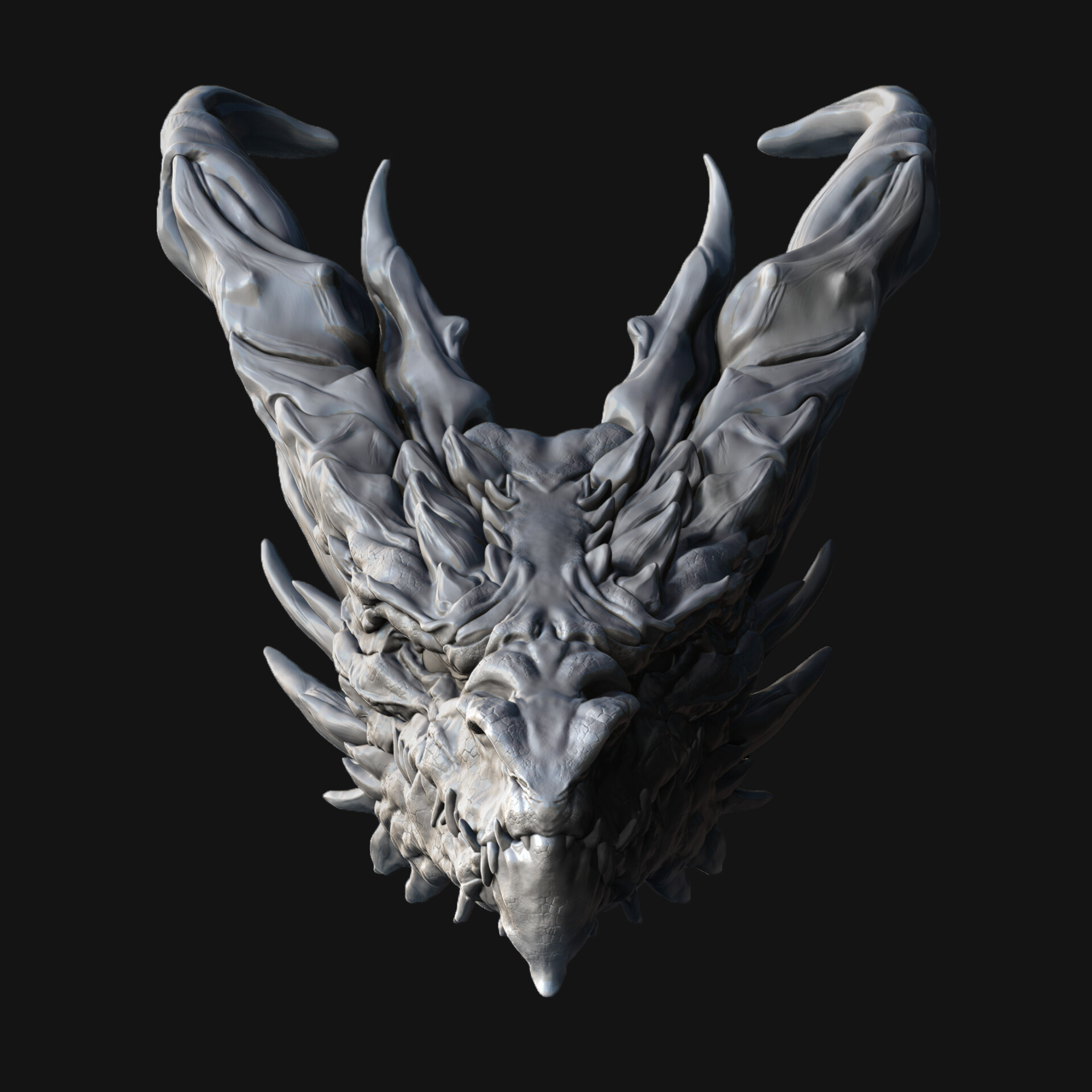 ArtStation - Practice - Dragon Head