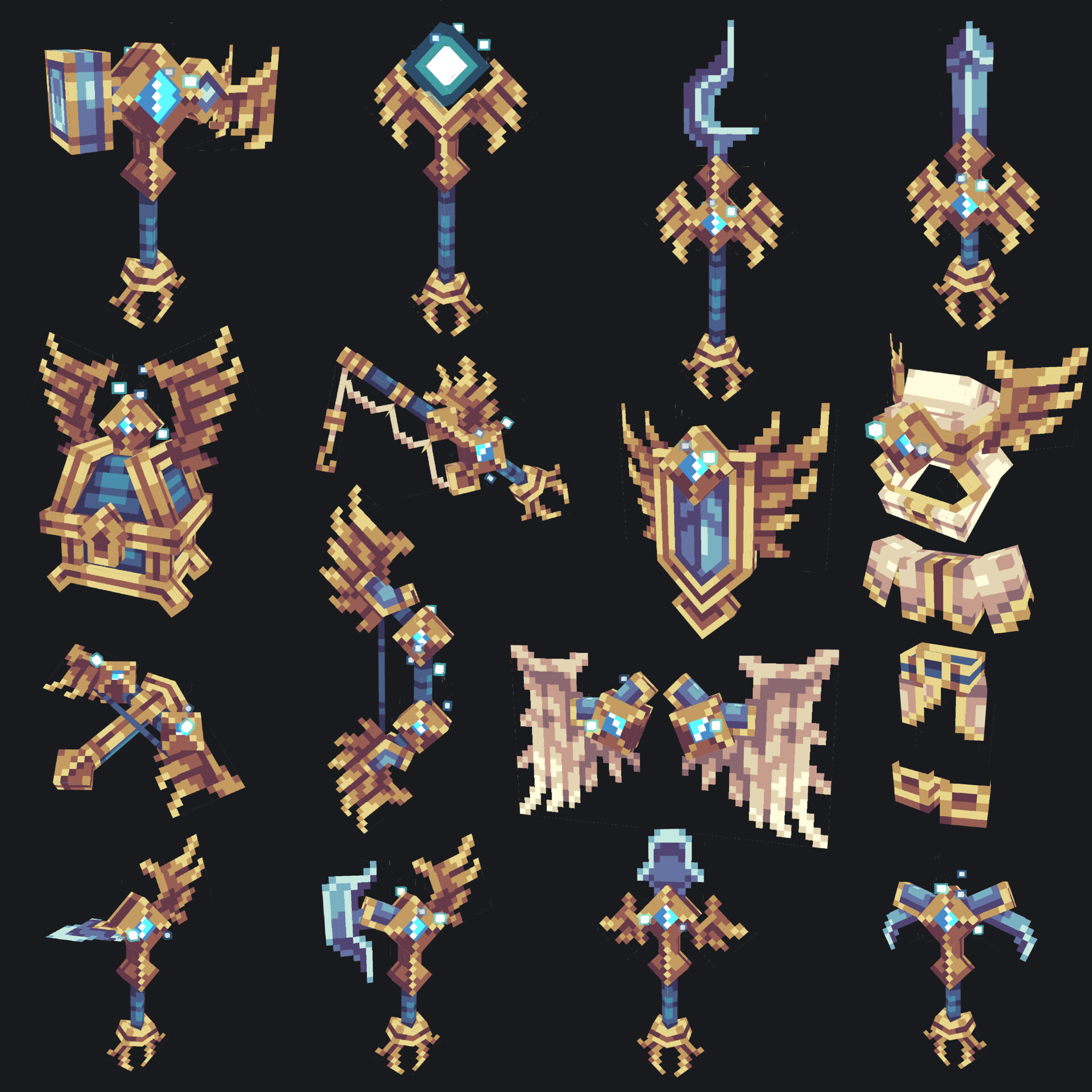 ArtStation - Minecraft archangel set