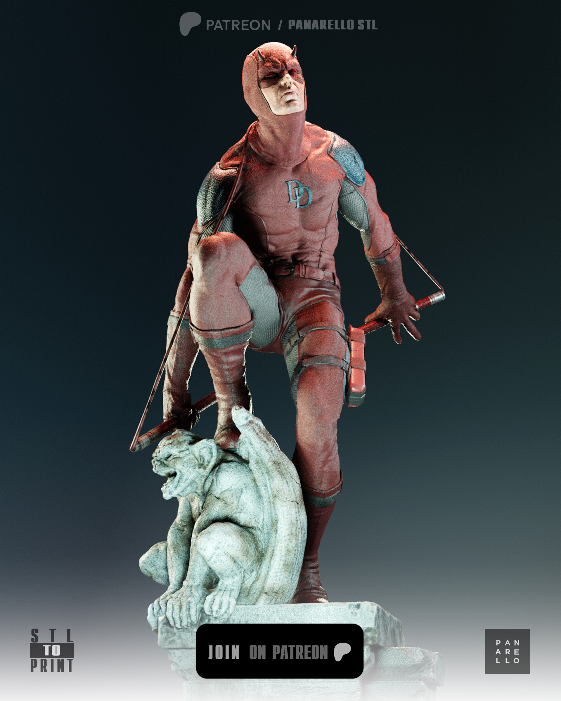 GIOVANNI PANARELLO - DareDevil statue
