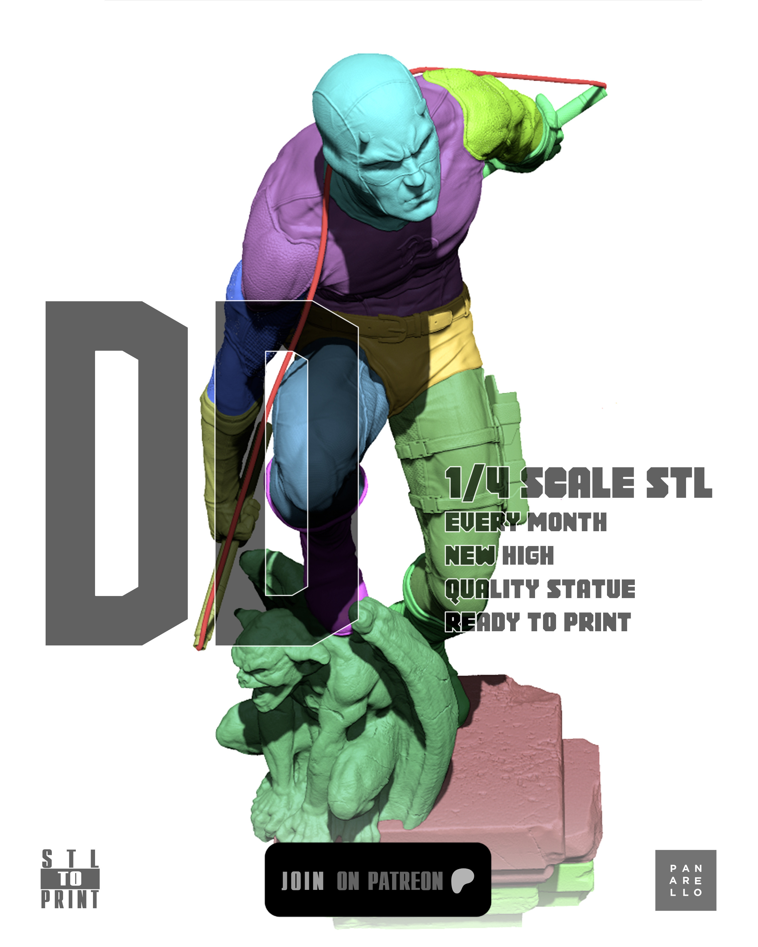GIOVANNI PANARELLO - DareDevil statue