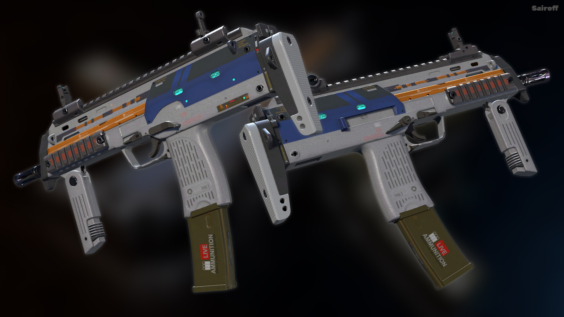 ArtStation - MP7 | Hand Sentry Turret (for CS2) [Grey]