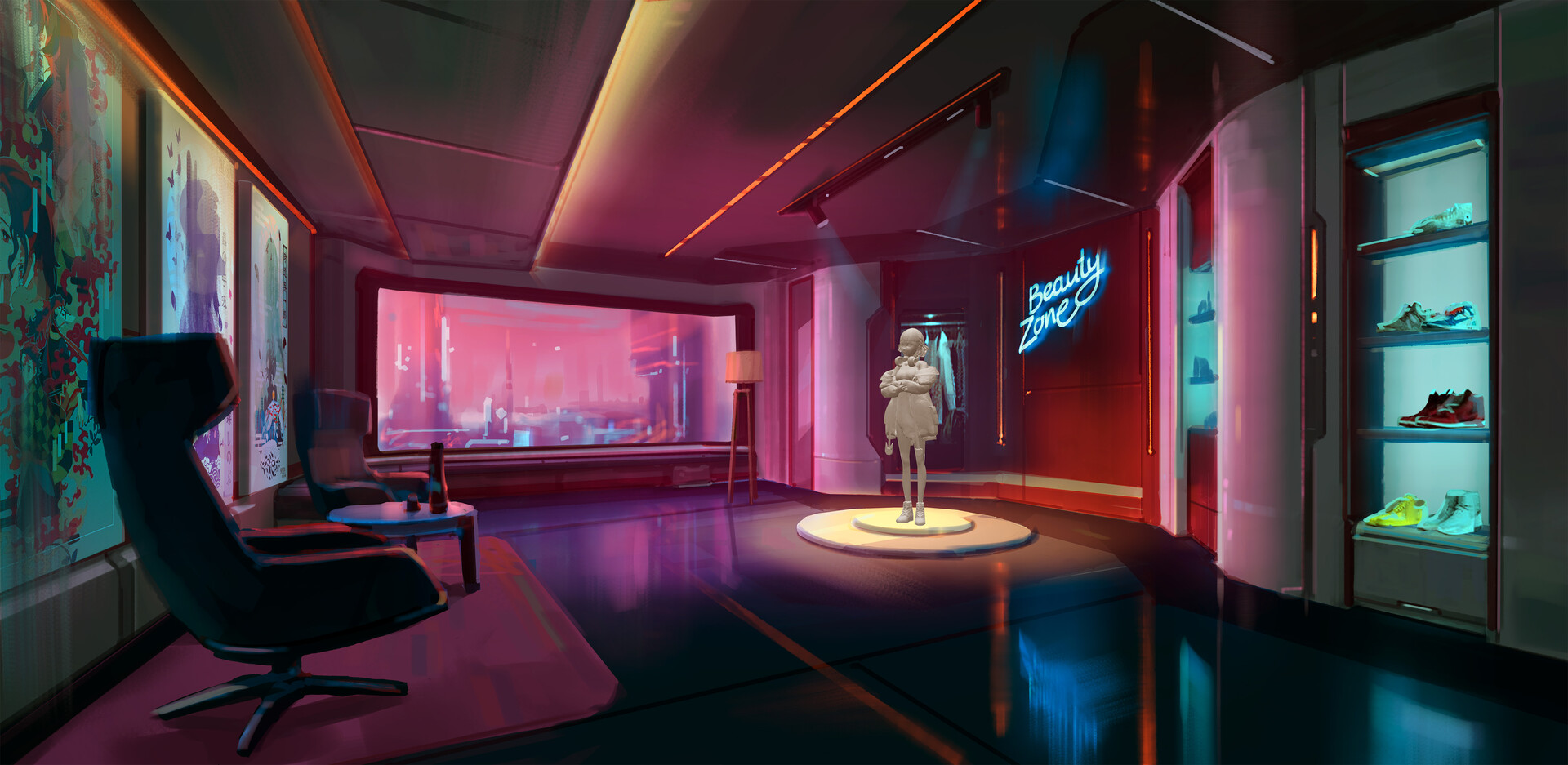 ArtStation - Sci-Fi Interior concept