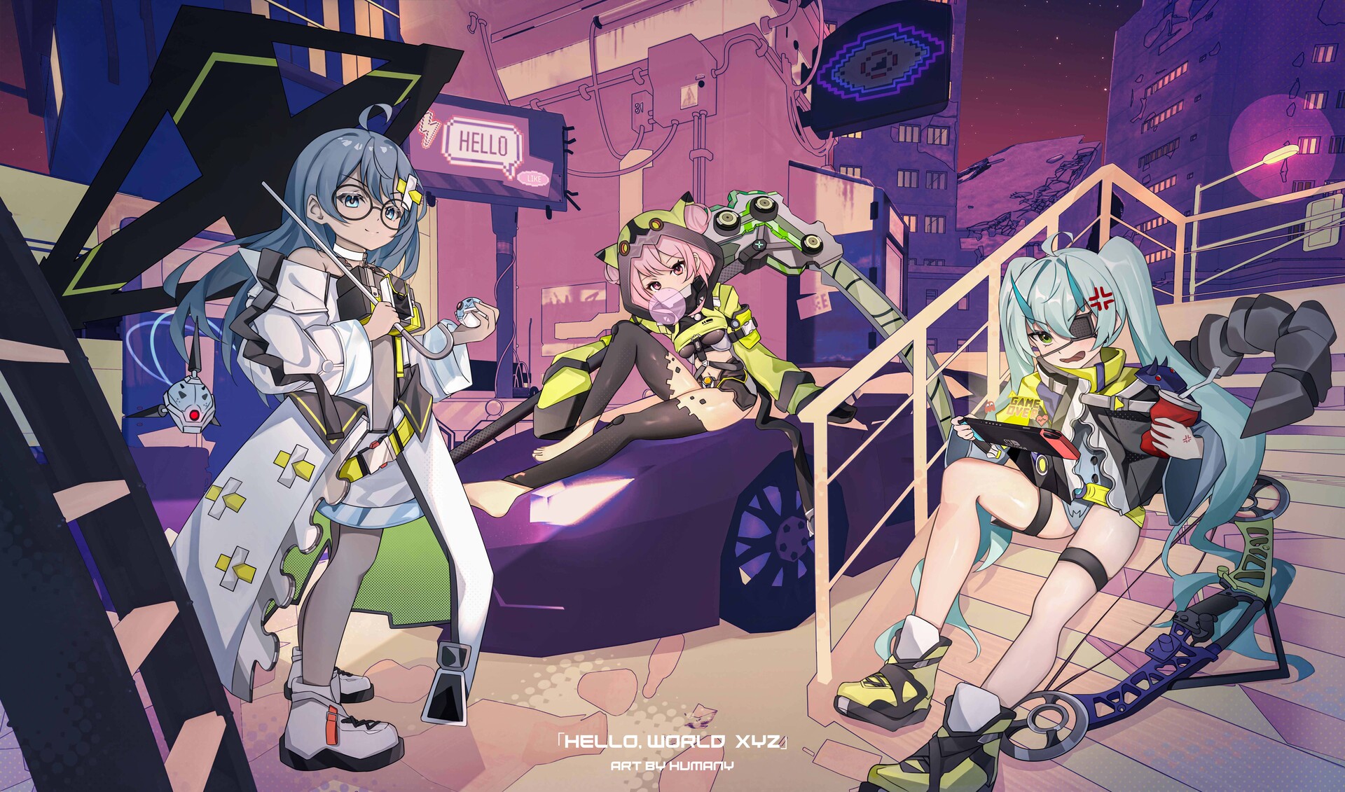 ArtStation - 「Hello, world: xyz」