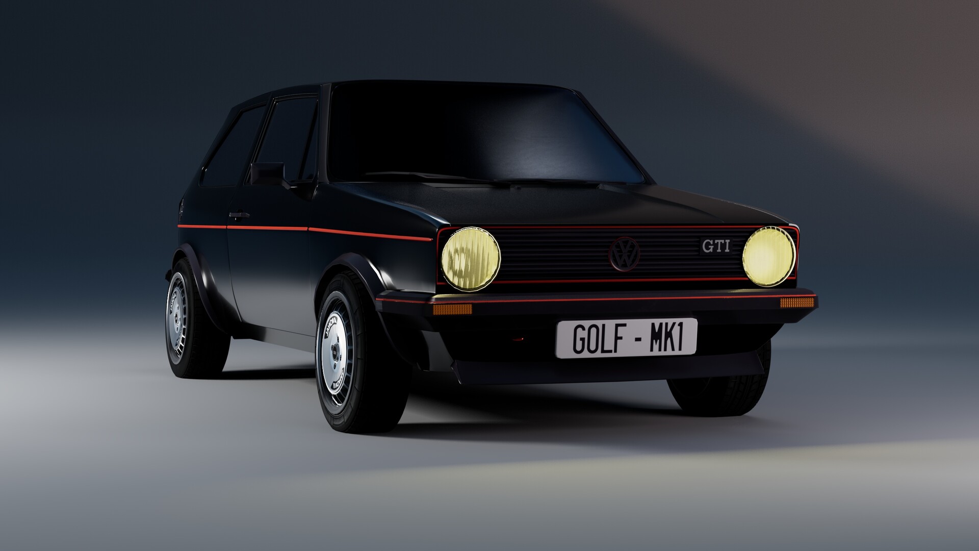 ArtStation - Volkswagen Golf GTI mk1