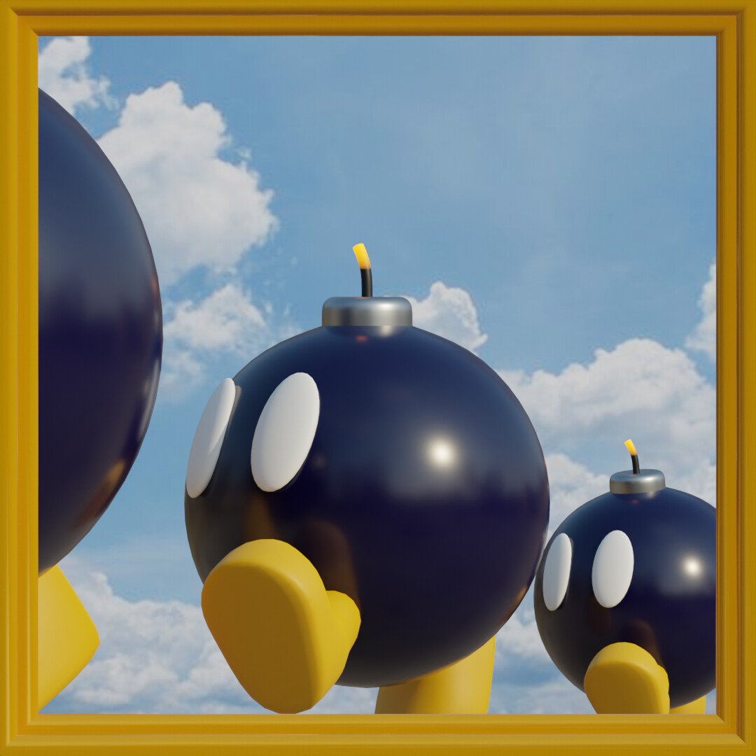 ArtStation - Bob-Omb Battlefield Painting