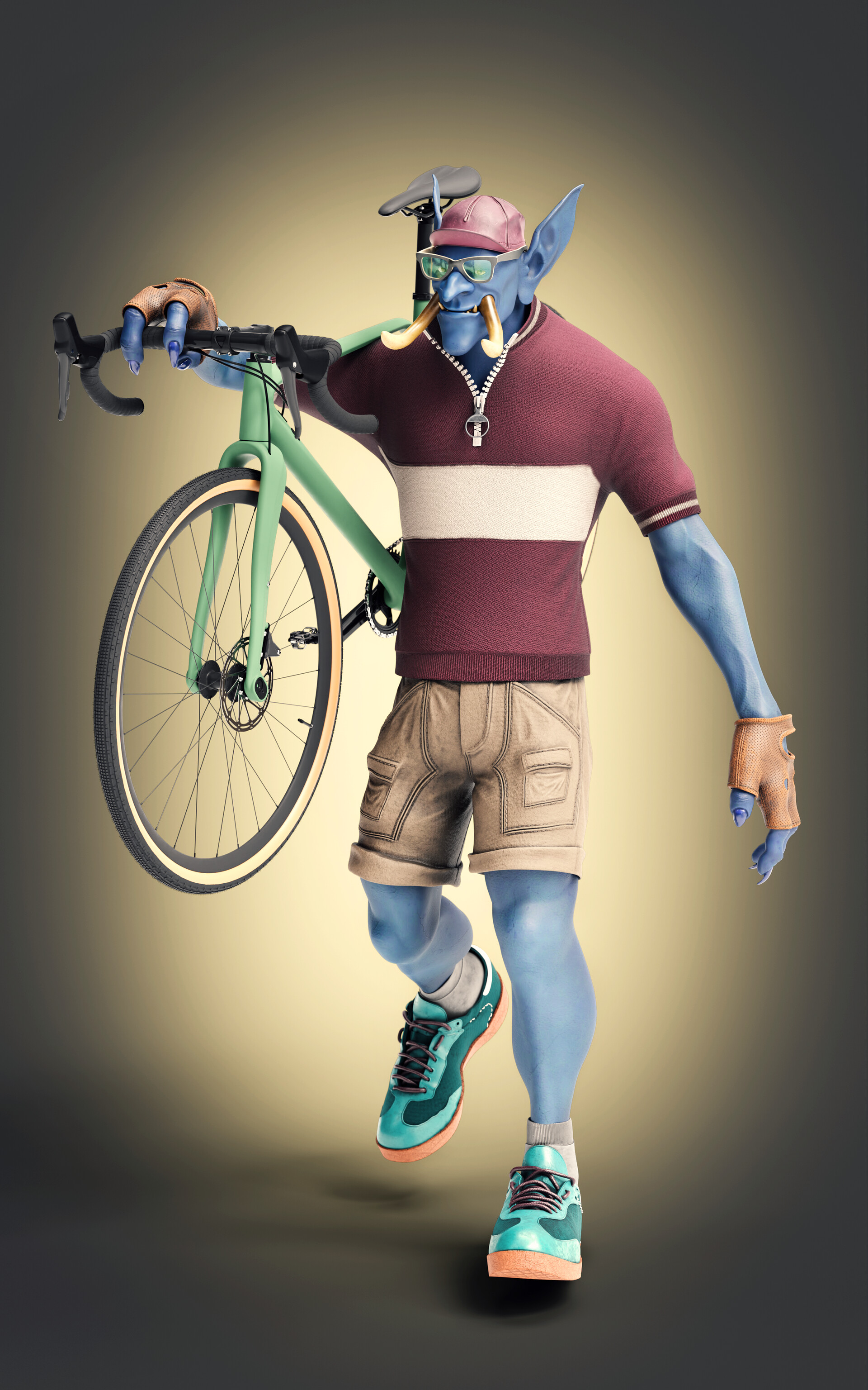 ArtStation - Troll cyclist