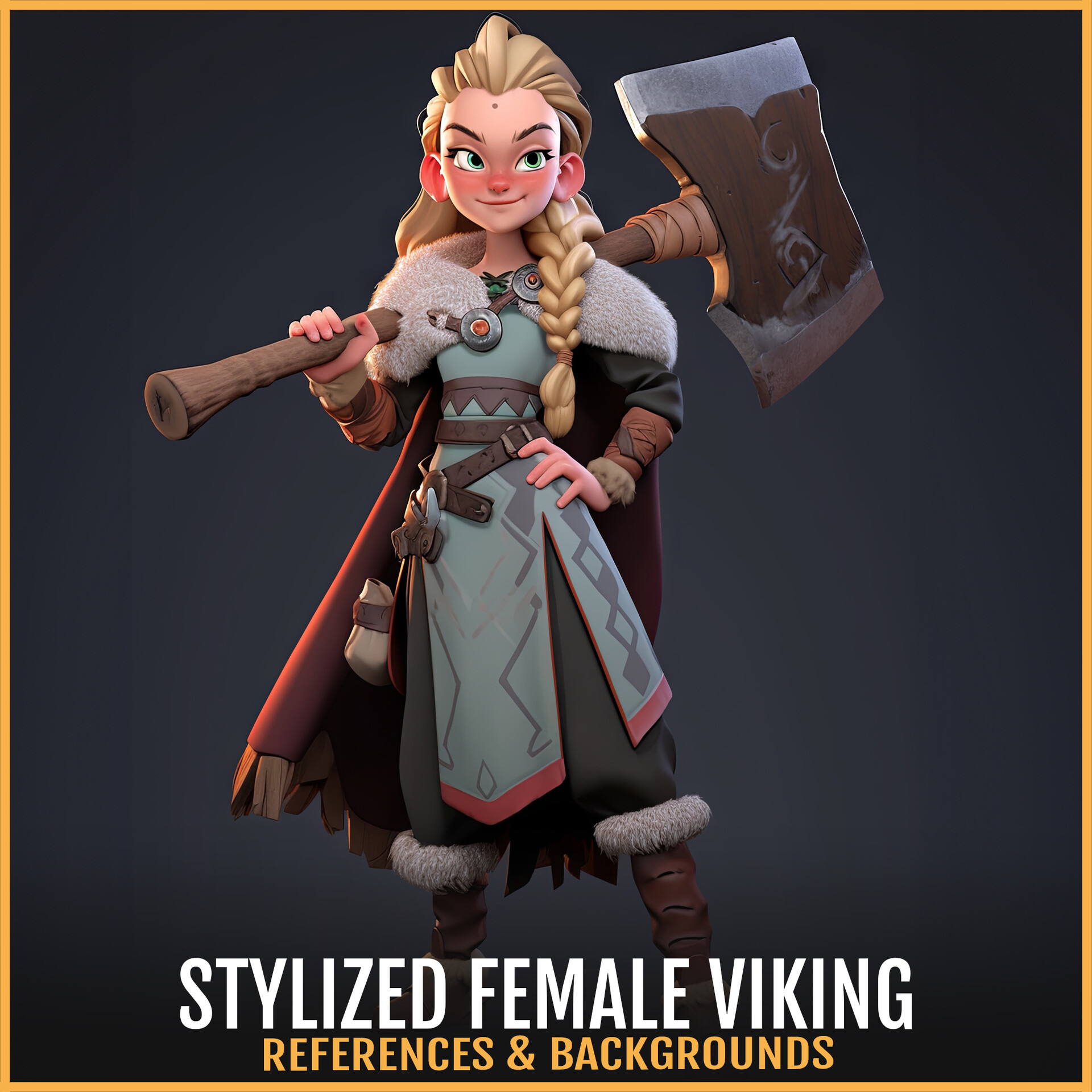 ArtStation - 303 Stylized Female Viking