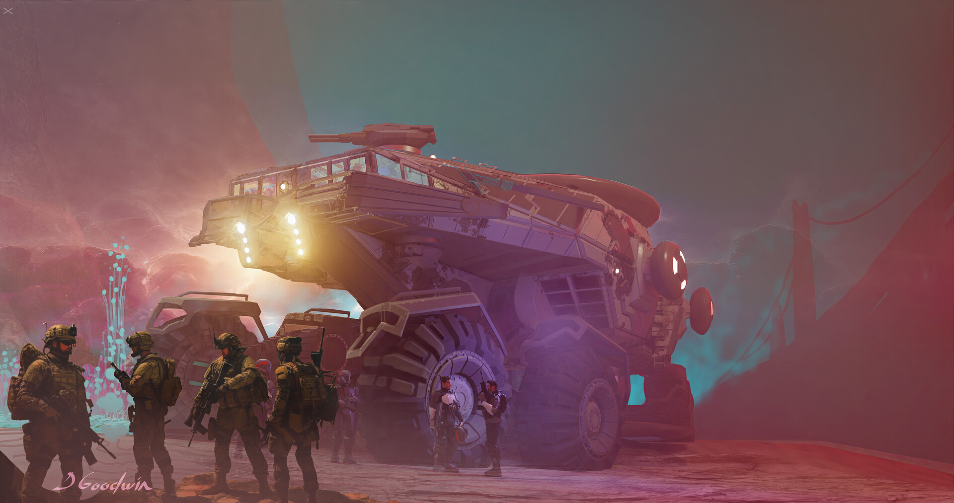 ArtStation - Gate Mech scene - Personal Project development