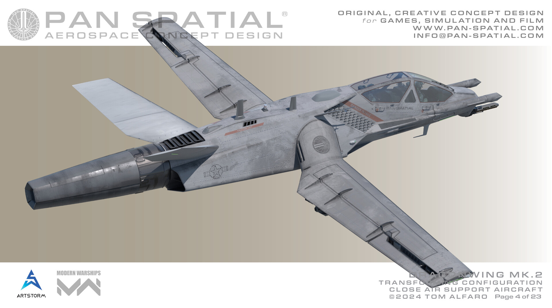 PAN SPATIAL Aerospace Concept Design - DRAGONWING Mk.2 VARIABLE ...