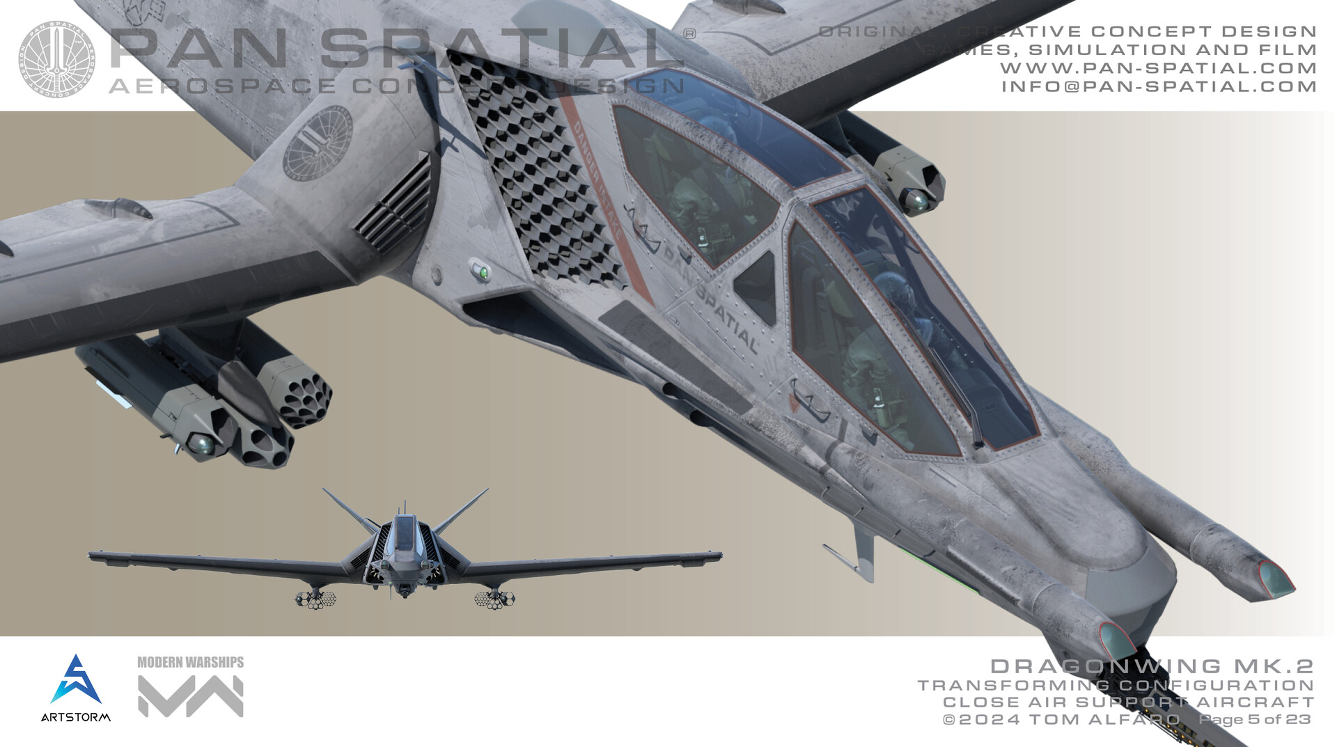 PAN SPATIAL Aerospace Concept Design - DRAGONWING Mk.2 VARIABLE ...
