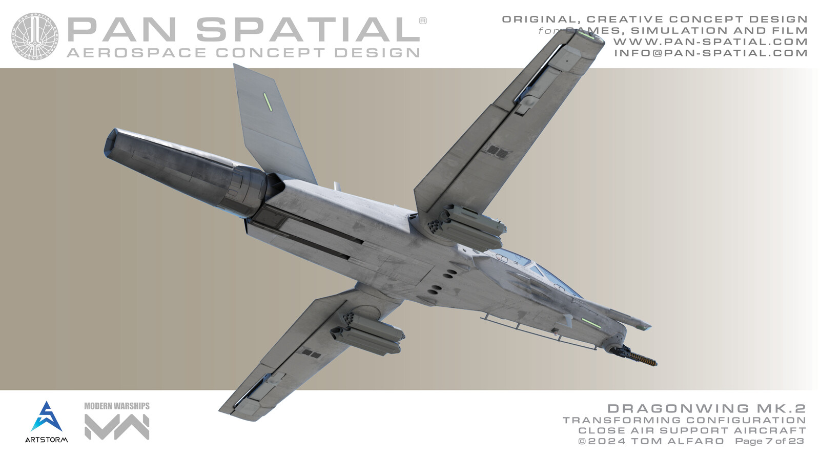 PAN SPATIAL Aerospace Concept Design - DRAGONWING Mk.2 VARIABLE ...