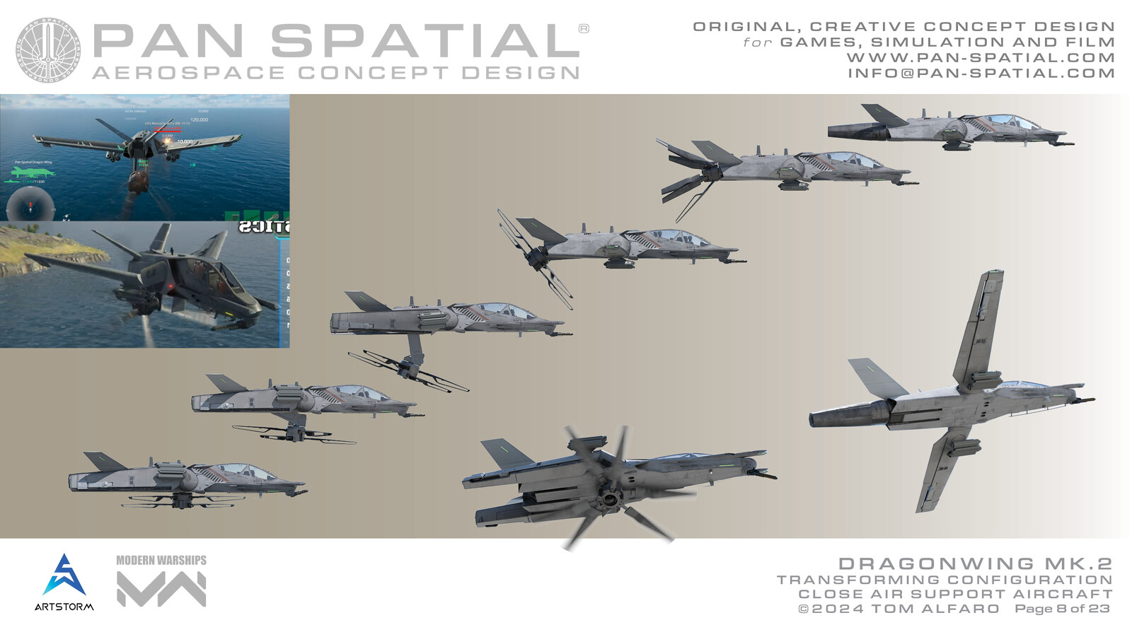 PAN SPATIAL Aerospace Concept Design - DRAGONWING Mk.2 VARIABLE ...