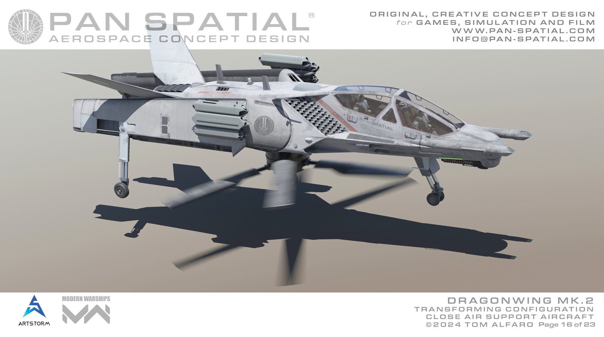PAN SPATIAL Aerospace Concept Design - DRAGONWING Mk.2 VARIABLE ...