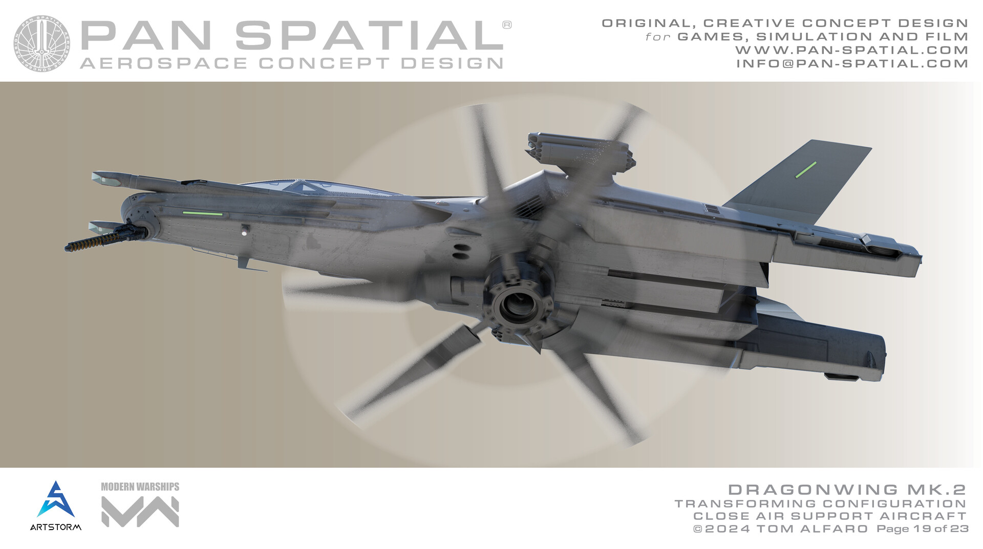 PAN SPATIAL Aerospace Concept Design - DRAGONWING Mk.2 VARIABLE ...
