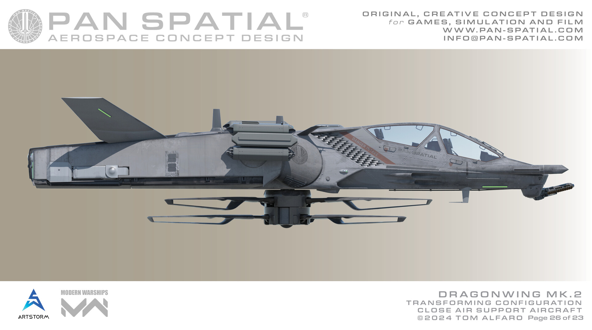PAN SPATIAL Aerospace Concept Design - DRAGONWING Mk.2 VARIABLE ...