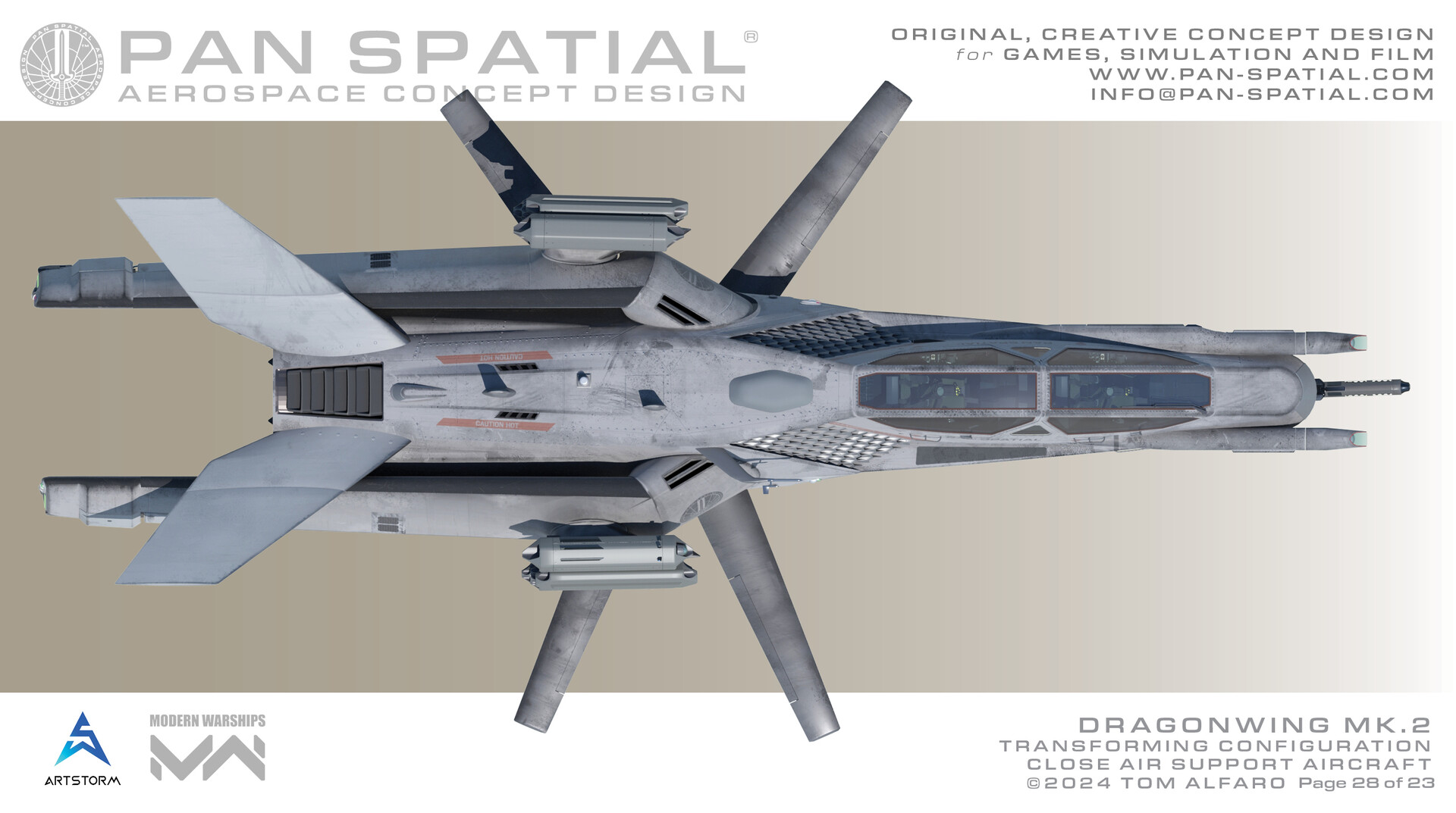 PAN SPATIAL Aerospace Concept Design - DRAGONWING Mk.2 VARIABLE ...