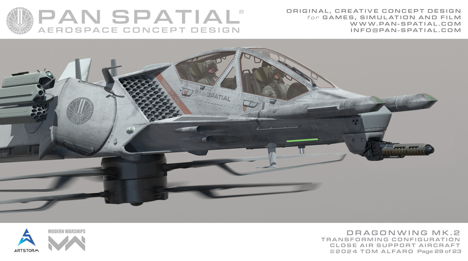 PAN SPATIAL Aerospace Concept Design - DRAGONWING Mk.2 VARIABLE ...